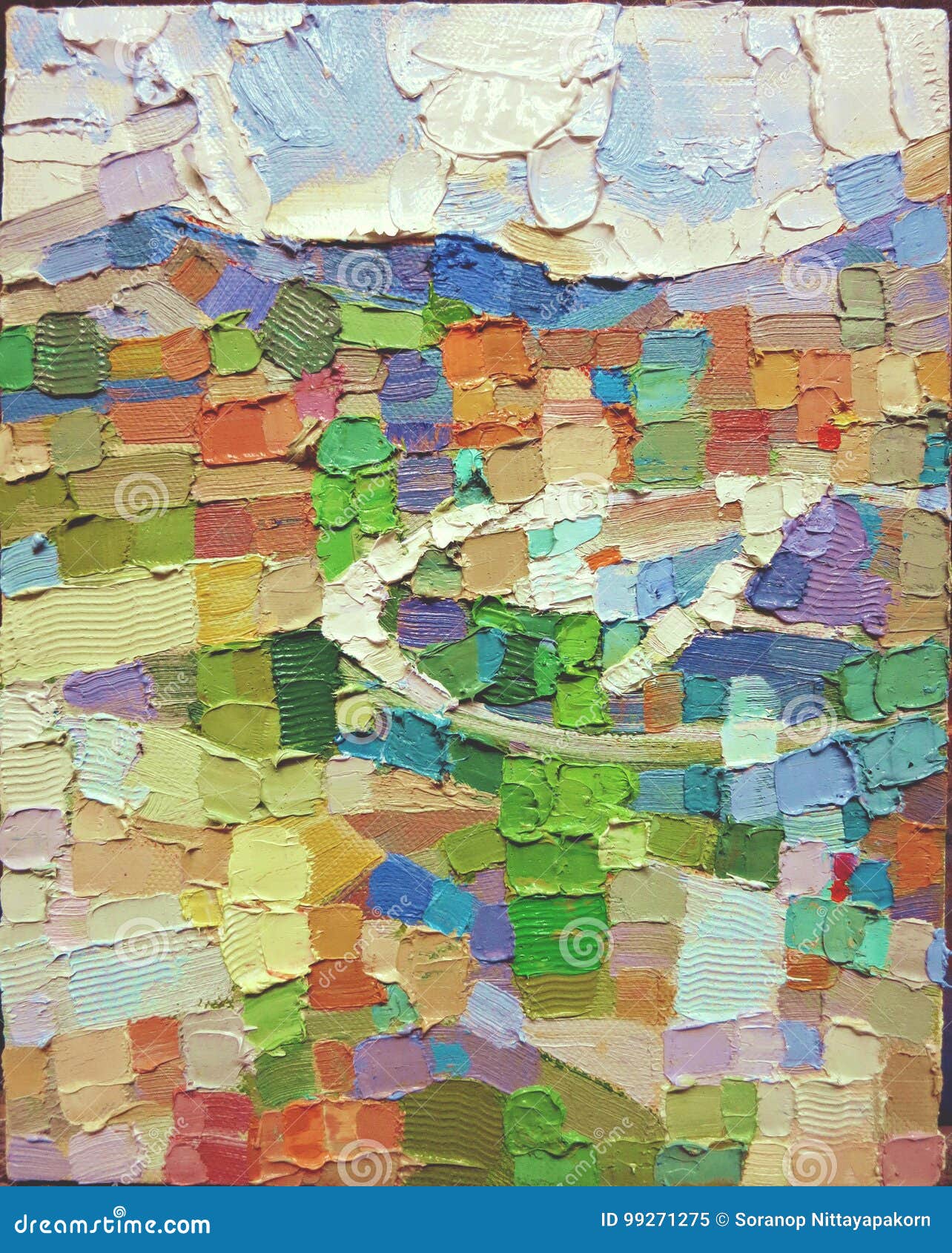 Abstract Expressionism Pattern Oil Painting Closeup Texture. Stock ...