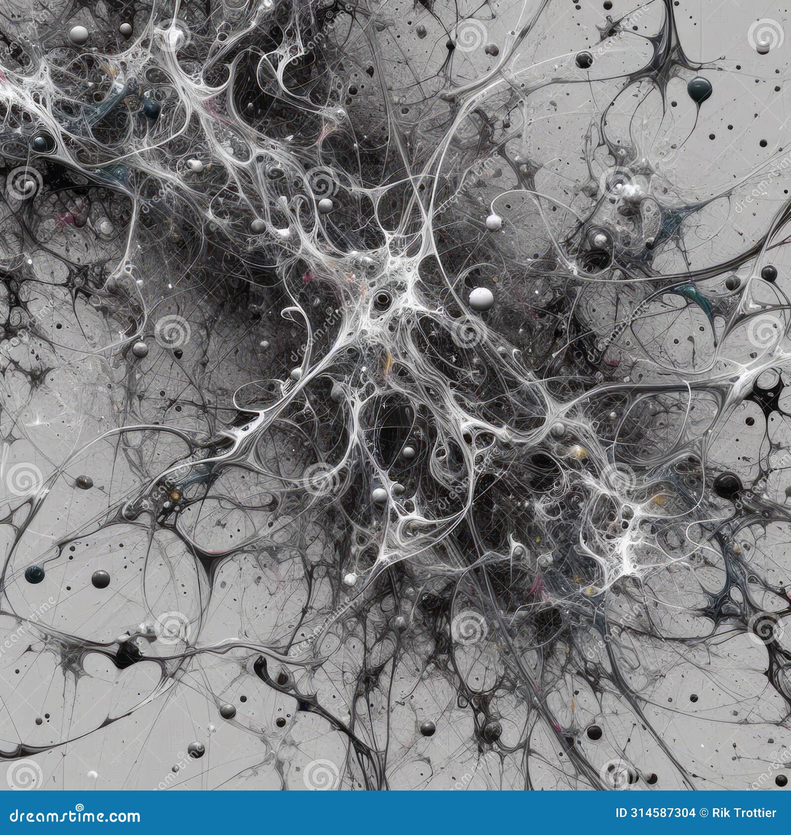 Abstract Expressionism Black and White Patterns Stock Illustration ...