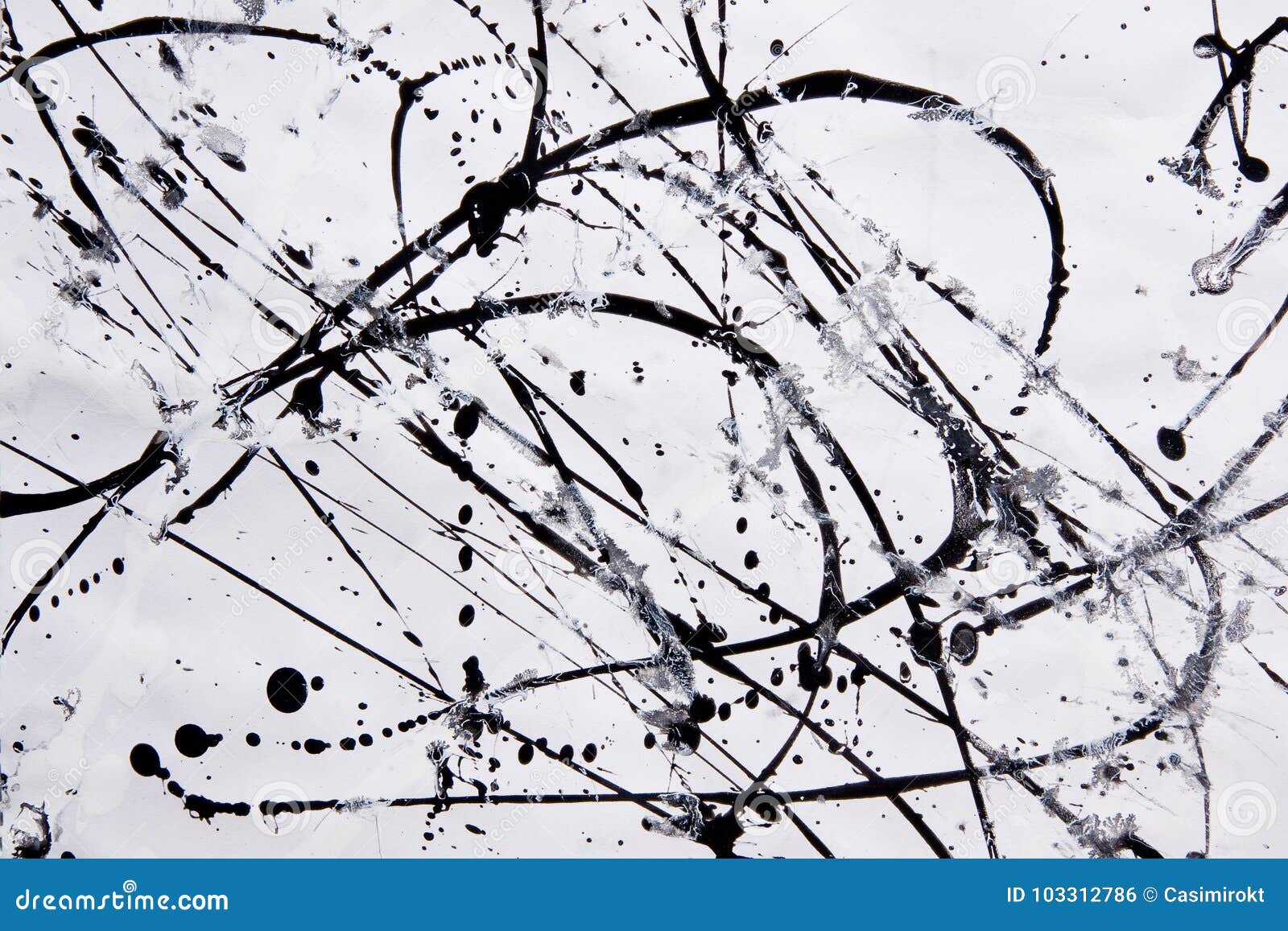Abstract Expressionism Pattern. Style of Drip Painting Stock ...
