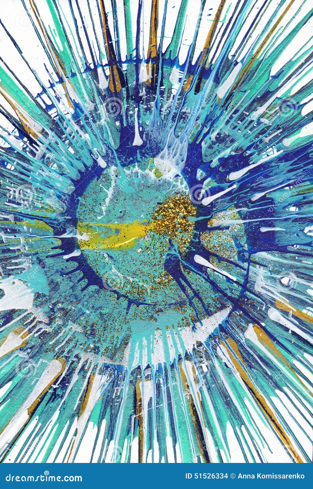 Abstract Expressionisme Die - Gouden Vissen Schilderen Stock ...