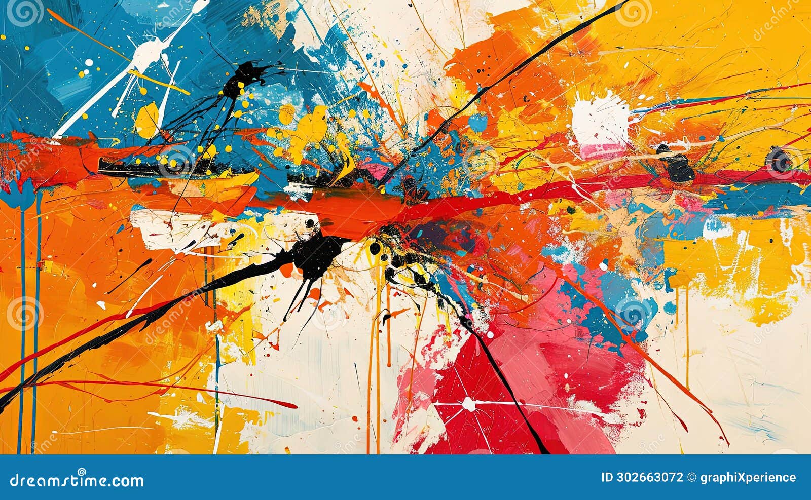 Abstract Expressionist Chaos Stock Illustration - Illustration of ...