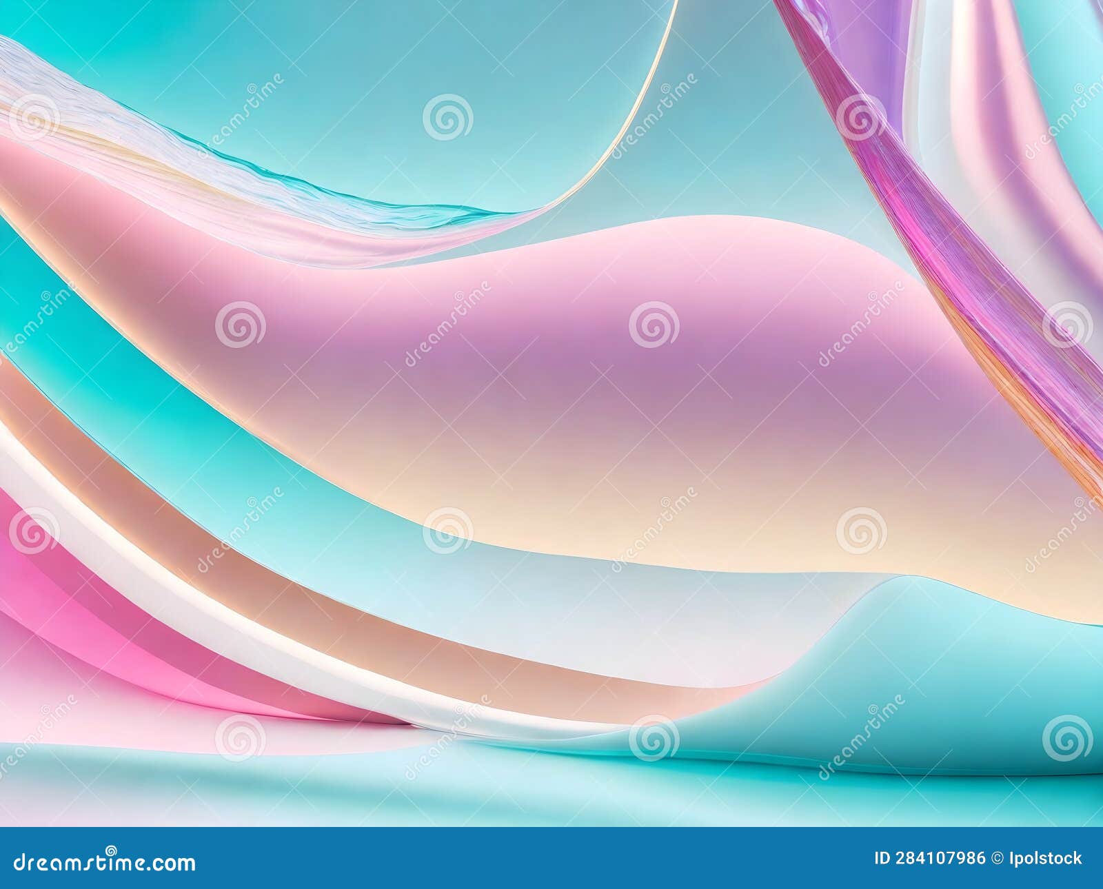 An Abstract Expressionistic Composition Featuring Vibrant Swirl and ...