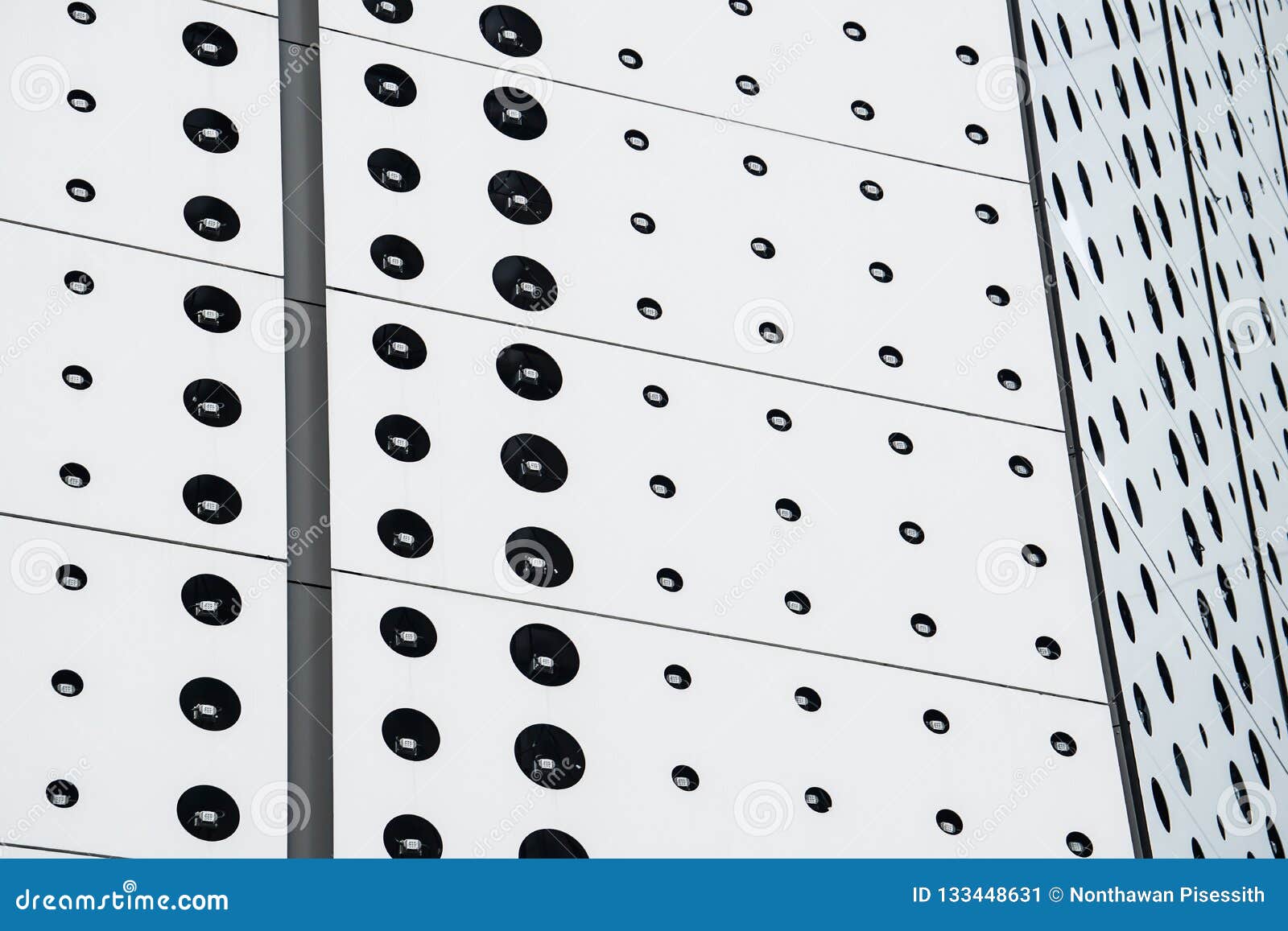 Abstract Exterior Skyscraper Building Pattern Stock Image - Image of ...