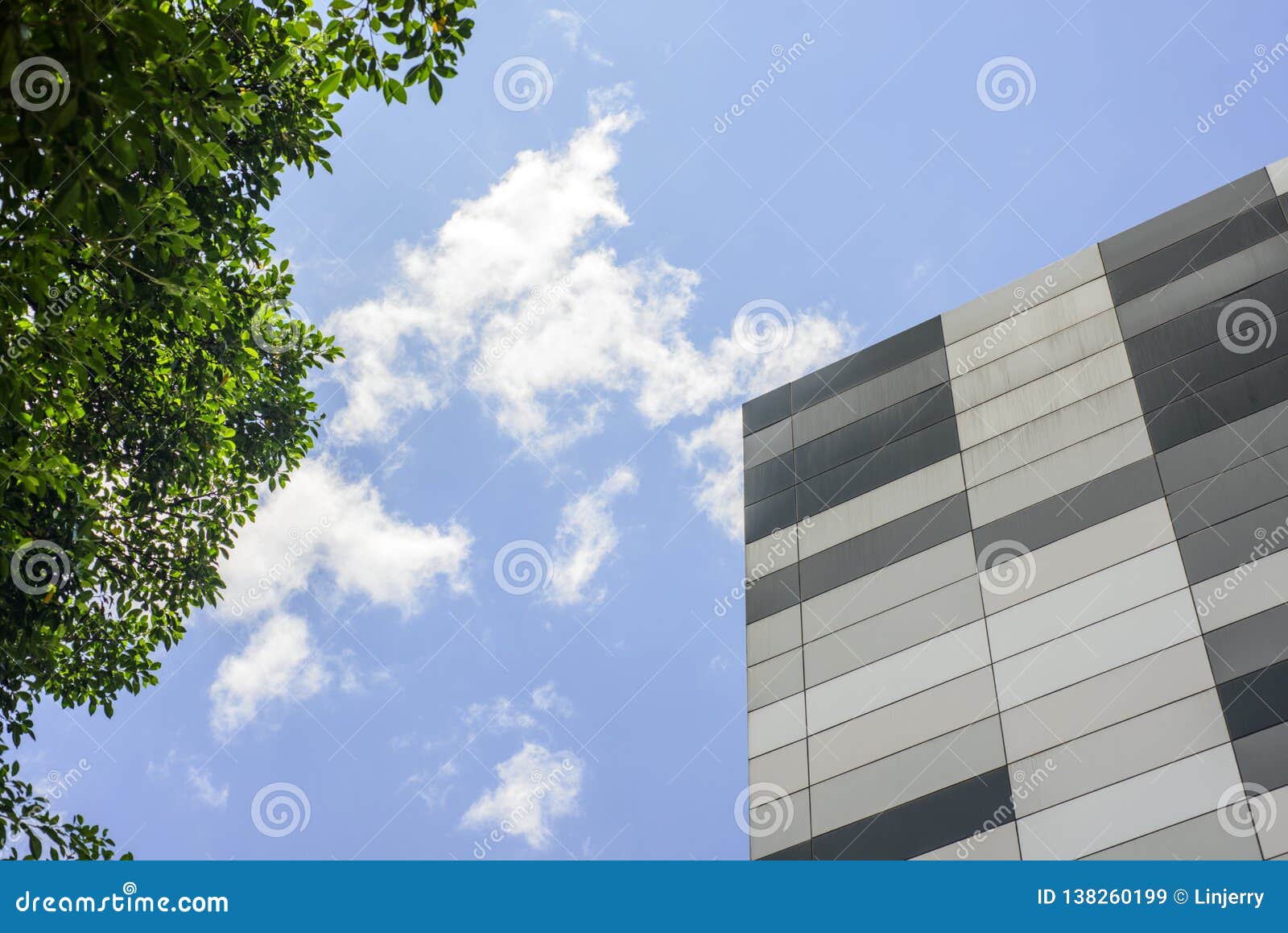 Abstract Facade of a Modern Building Stock Image - Image of faasect ...
