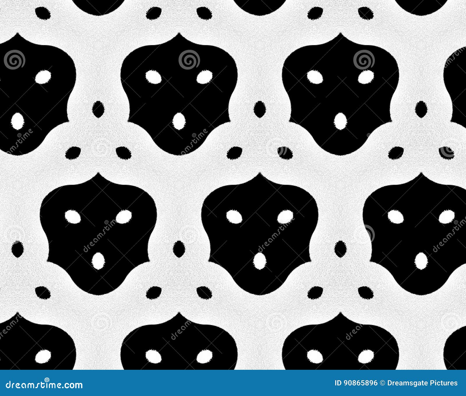 Convex Rounded Shapes Covered With A Fluted Texture Of Red And Black ...