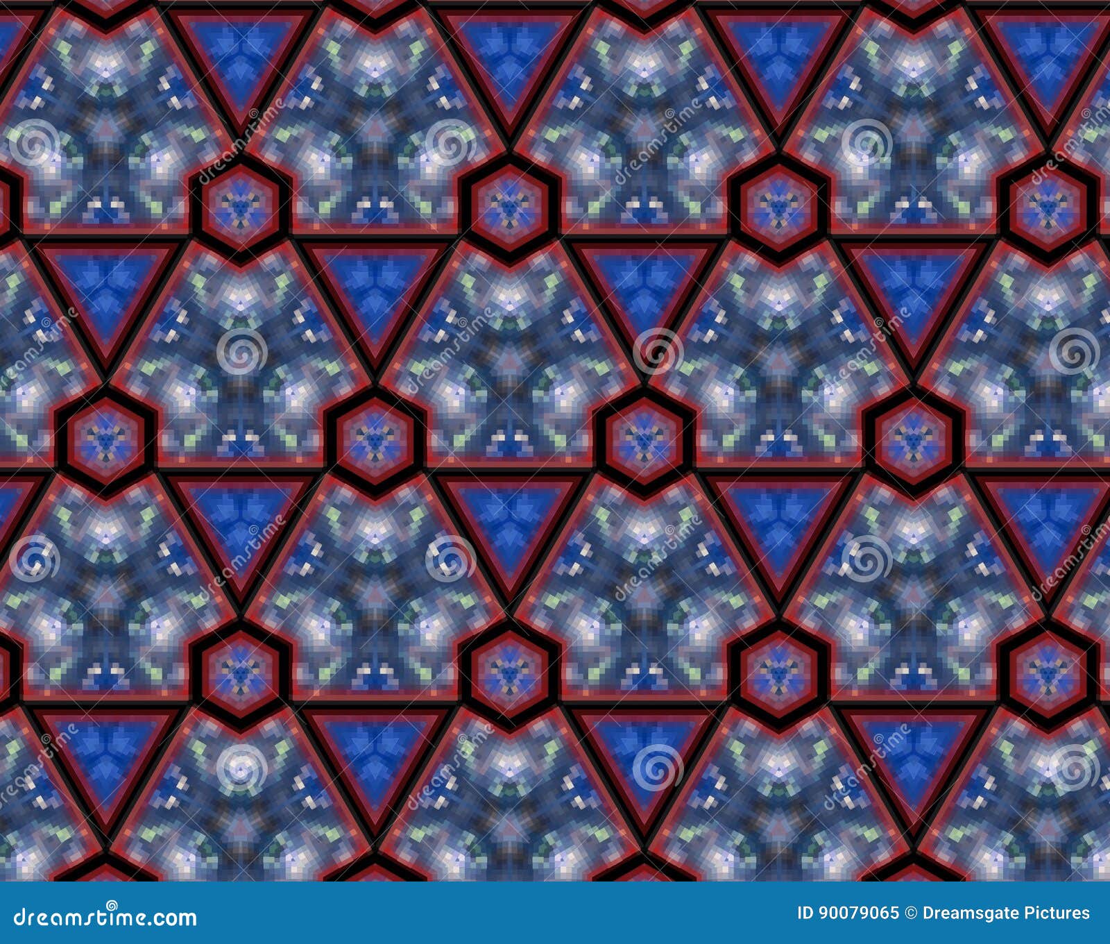 Abstract Extruded Triangle Pattern 3D Illustration Stock Illustration ...