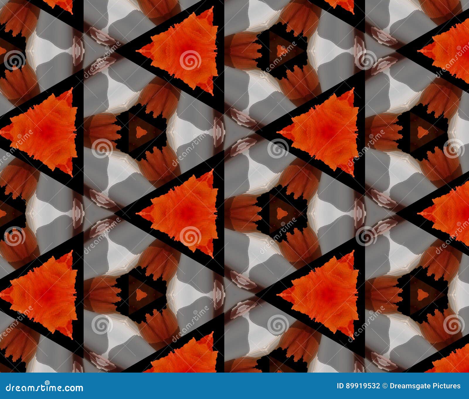 Abstract Extruded Triangle Pattern 3D Illustration Stock Illustration ...