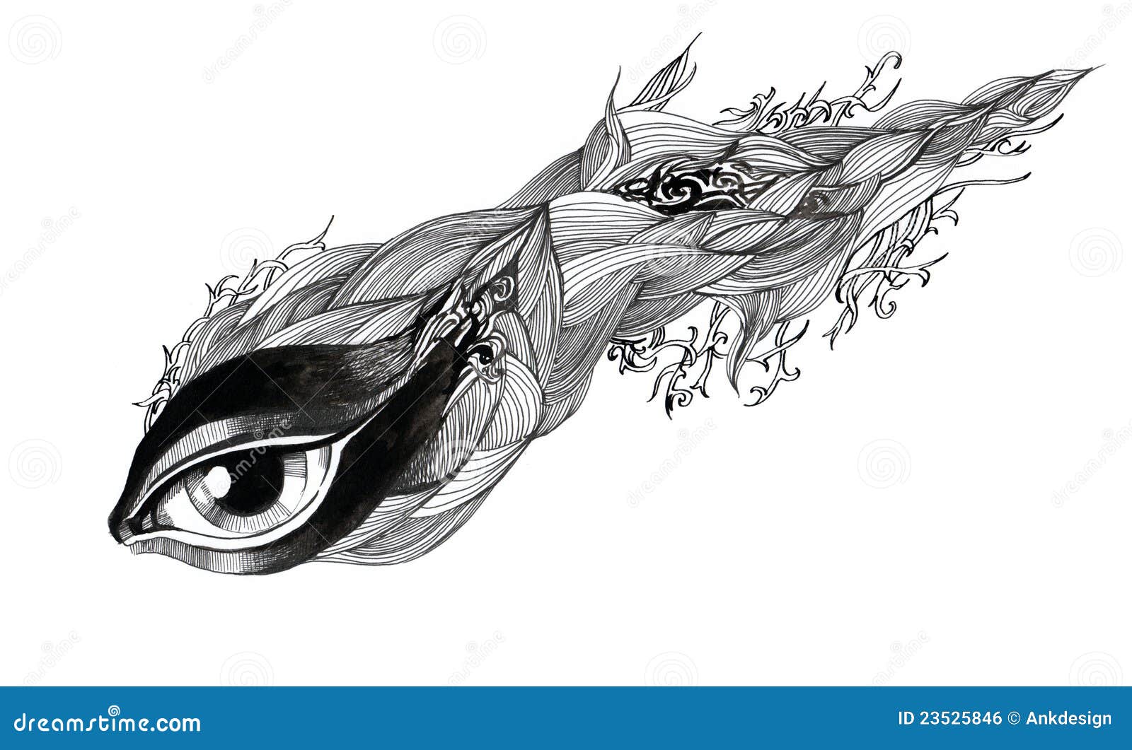 Abstract eye stock illustration. Illustration of isolated - 23525846