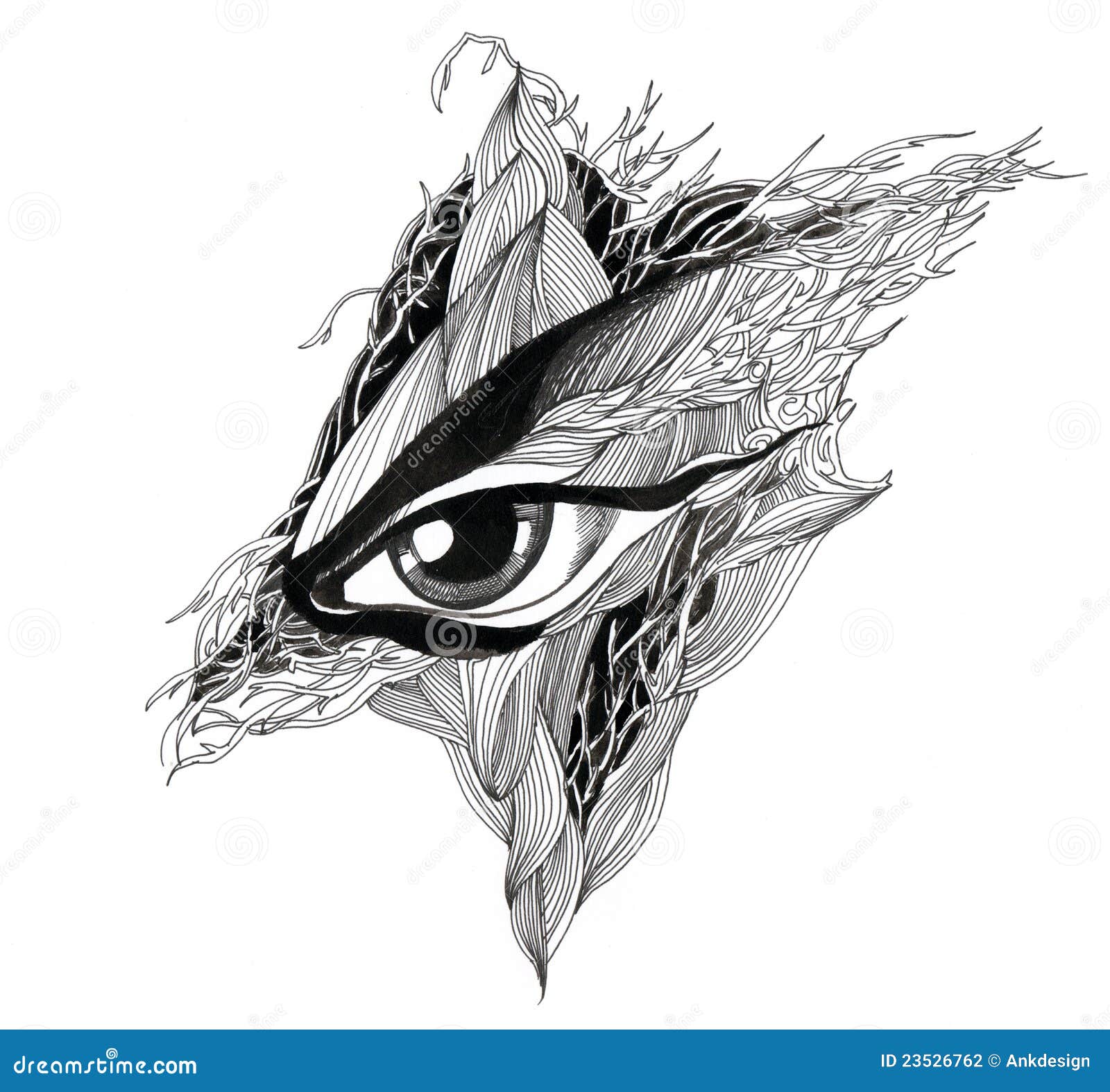 Abstract eye stock illustration. Illustration of person - 23526762