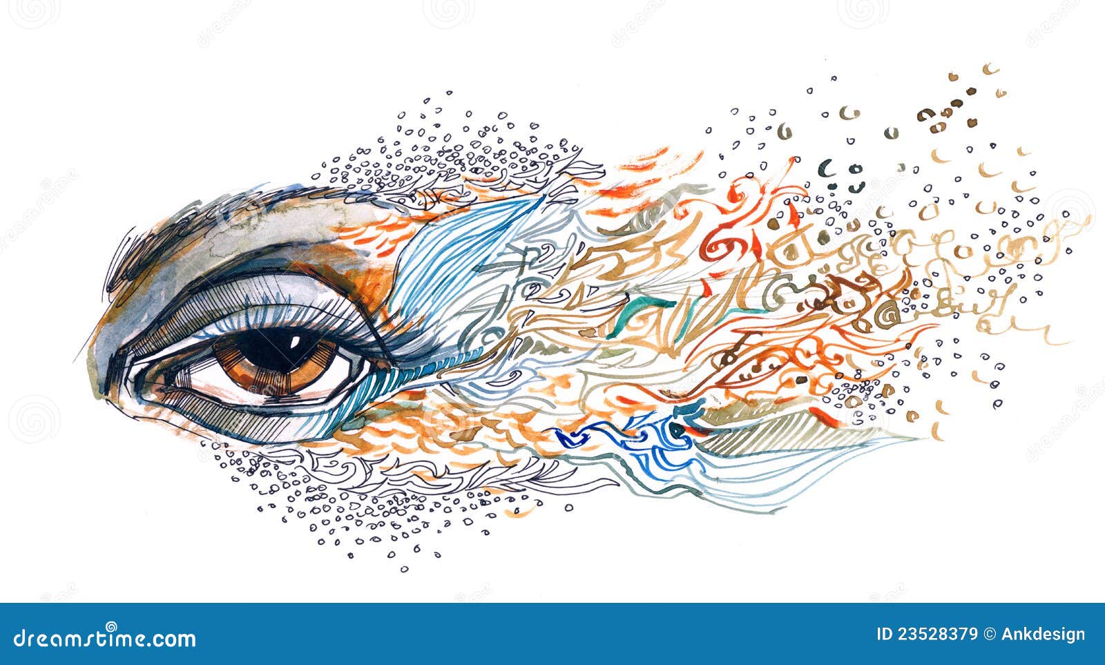 Abstract eye stock illustration. Illustration of flame - 23528379