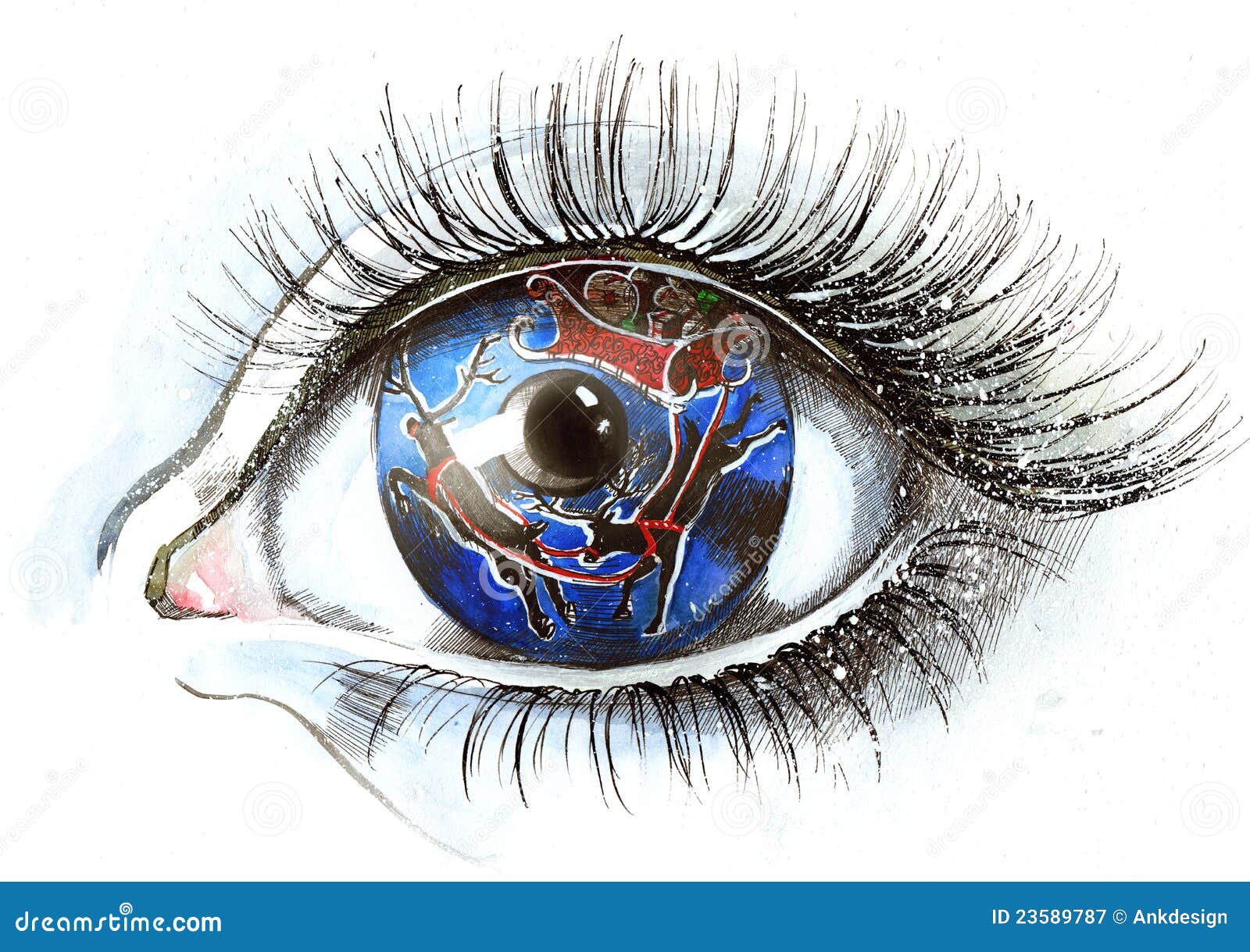 Abstract eye stock illustration. Illustration of care - 23589787