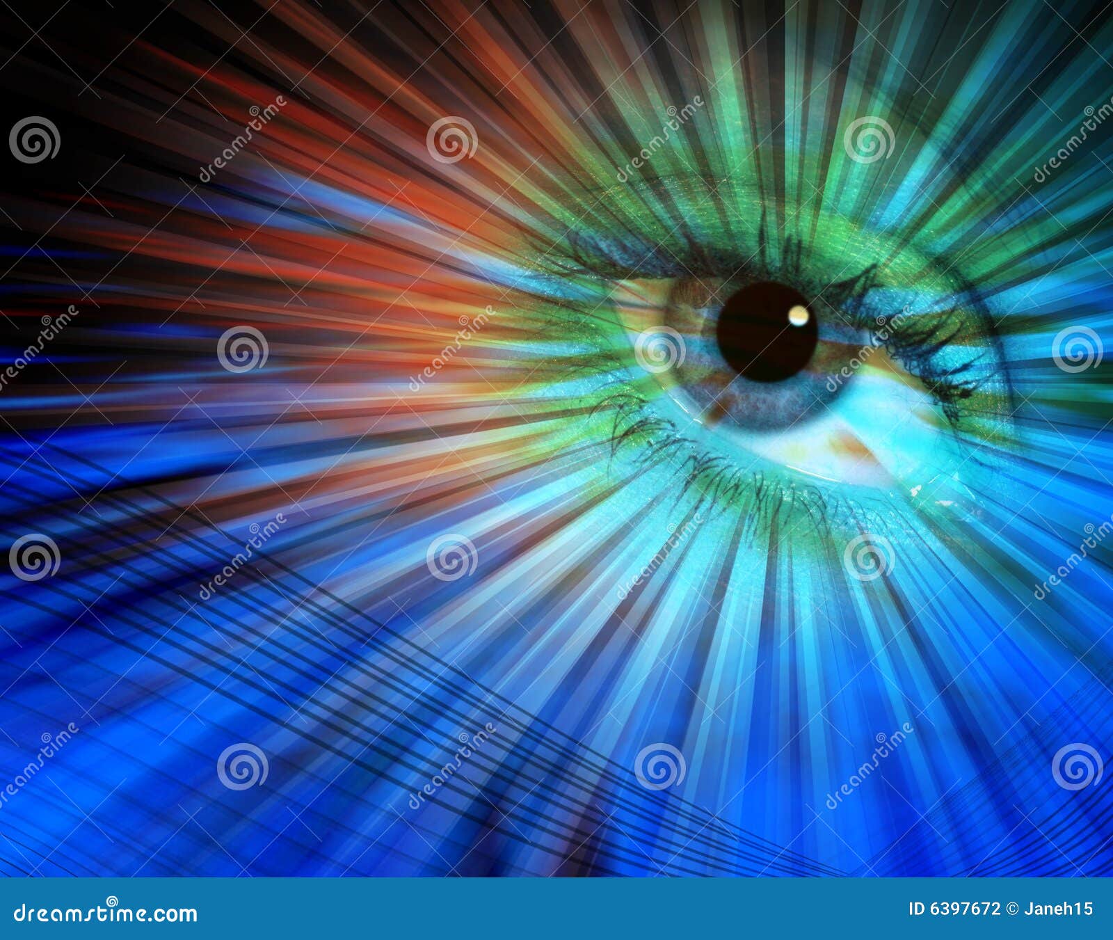 Abstract eye stock illustration. Illustration of watching - 6397672