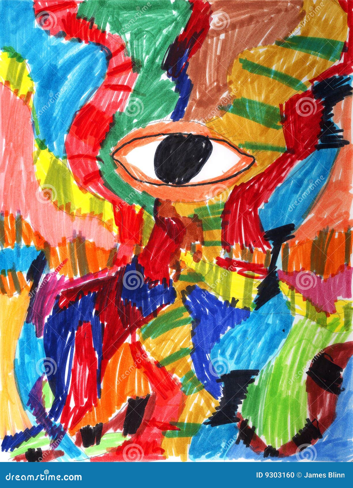 Abstract Eye stock illustration. Illustration of color - 9303160