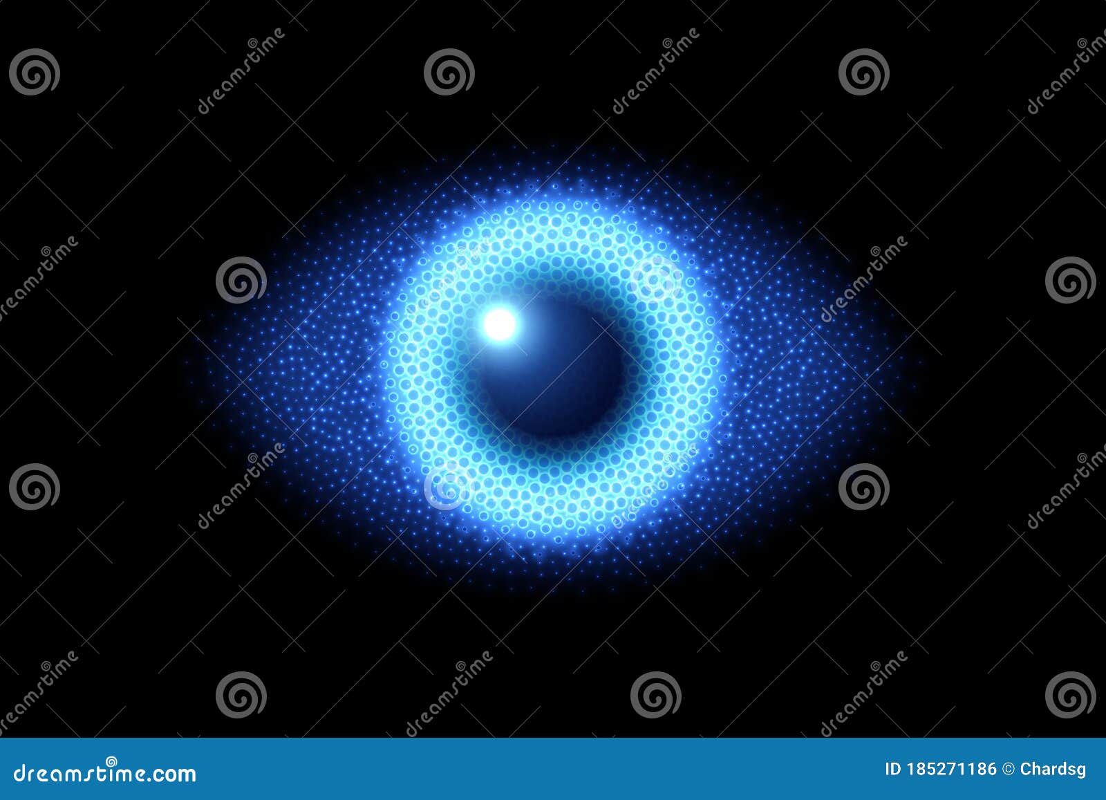 Abstract Eye, Composed from Light Particles. Vector Illustration Stock ...