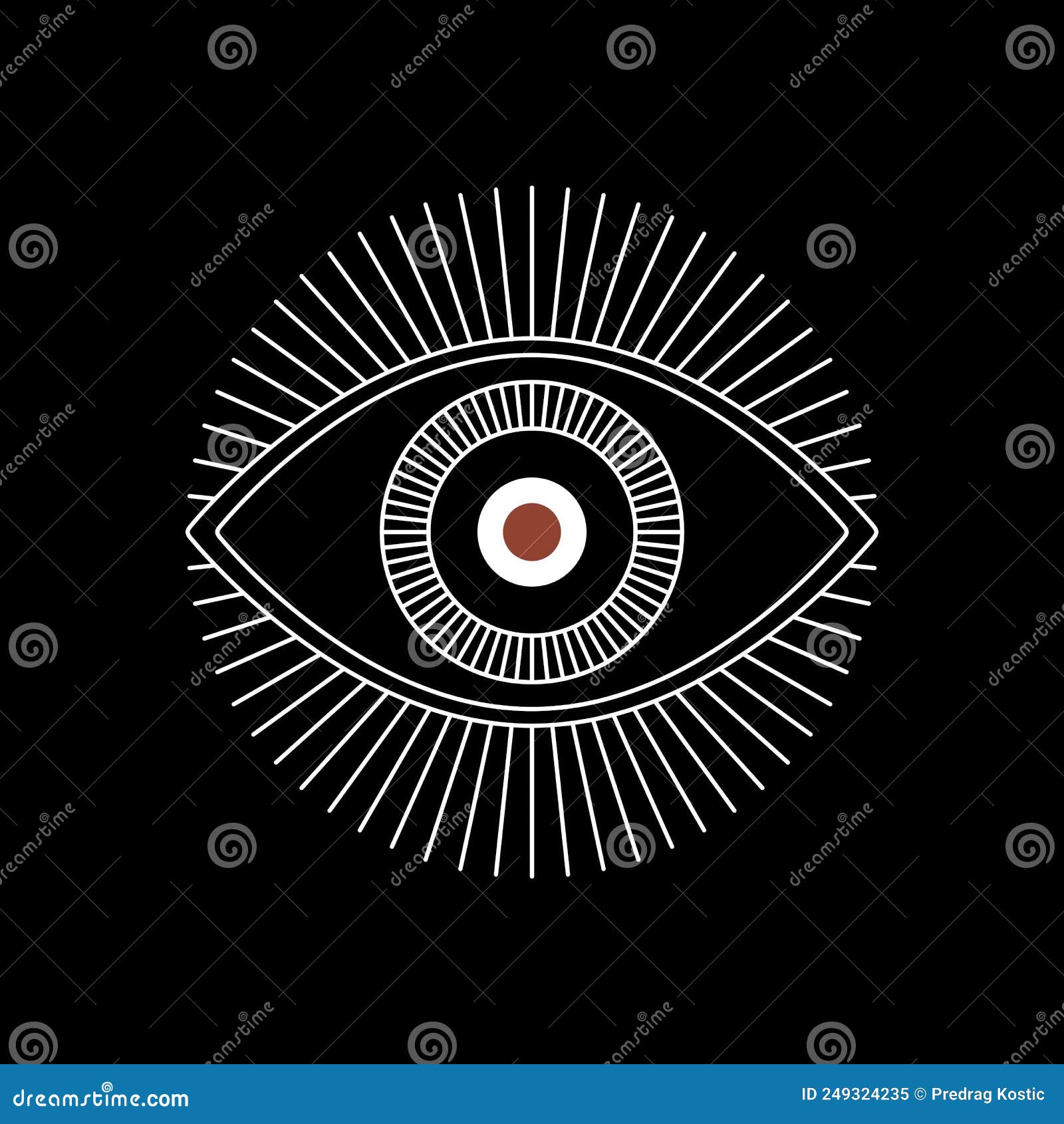 Abstract eye design stock illustration. Illustration of optic - 249324235