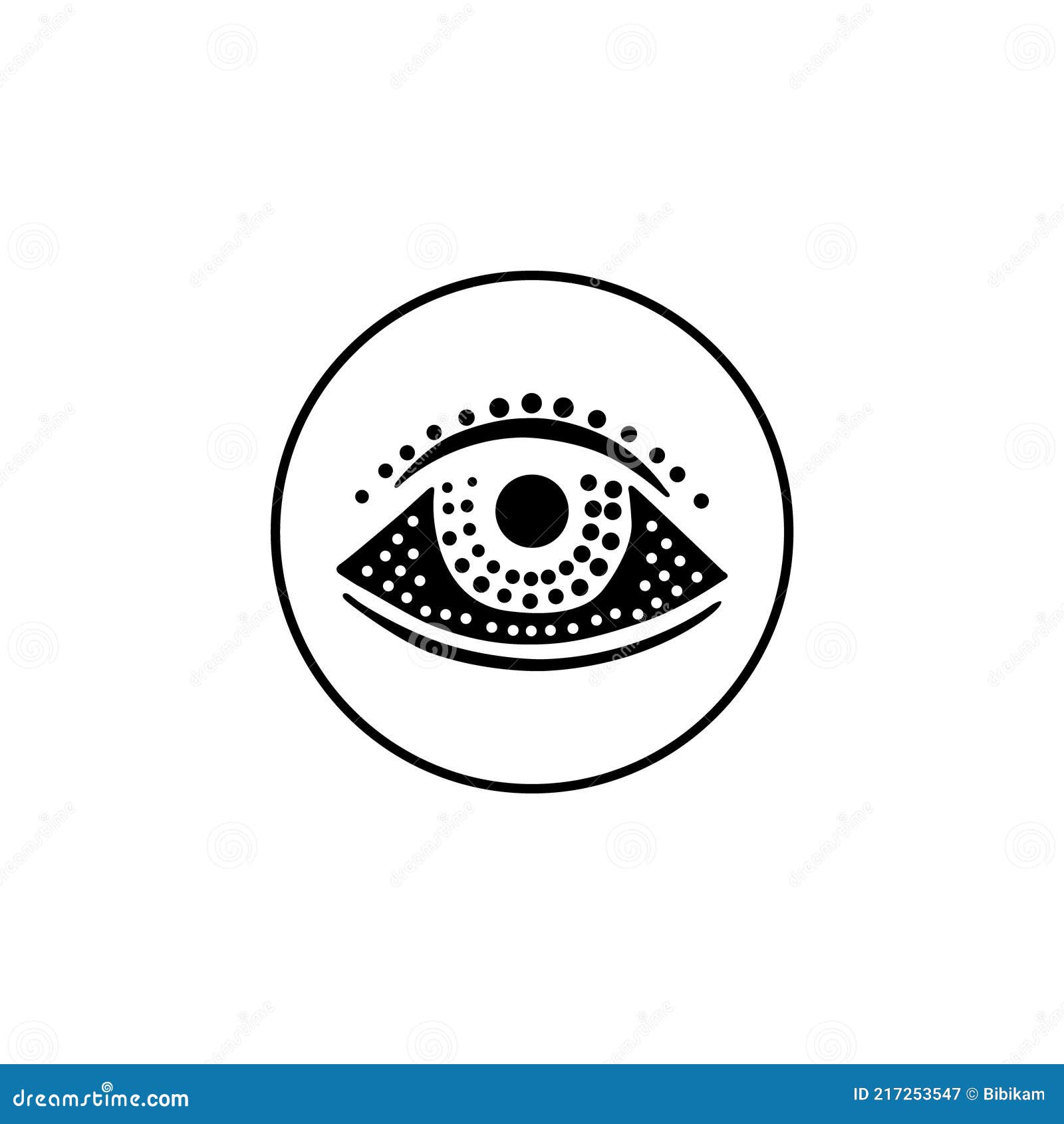 Abstract Eye Formed from Points As a Symbol. Stock Vector ...