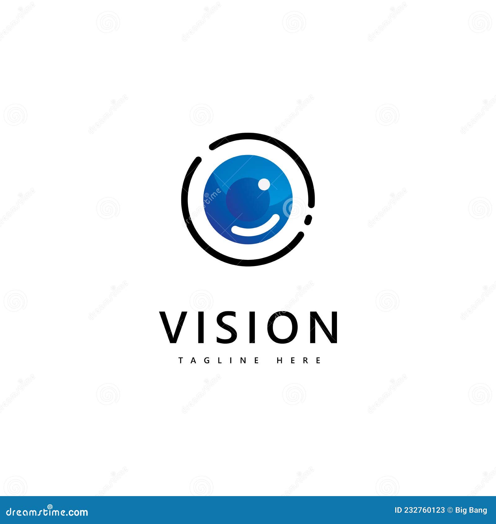Abstract Eye Logo Letter Vision Eye Symbol Vector Template Design Stock ...