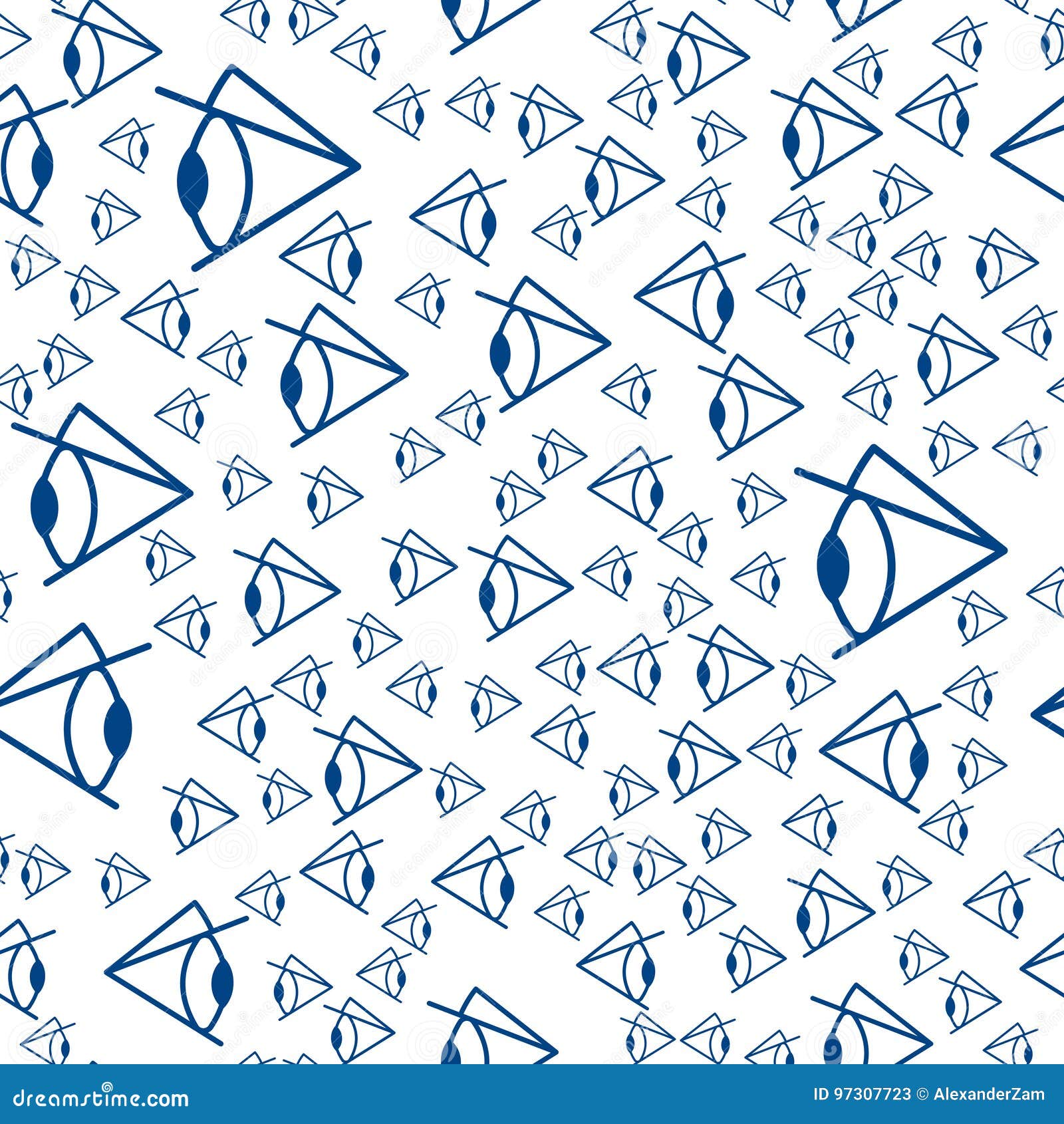 Abstract eye pattern stock vector. Illustration of overview - 97307723