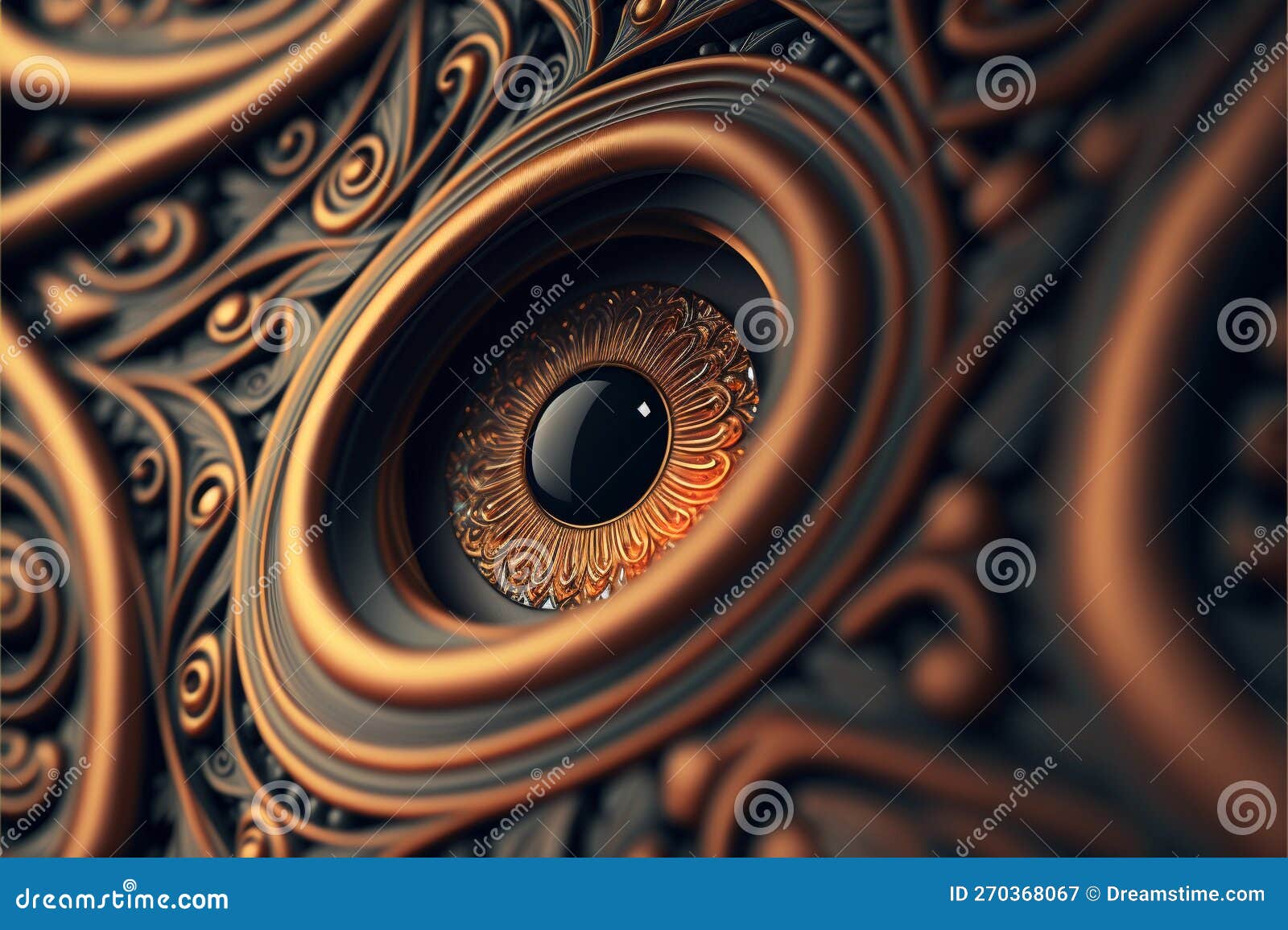 Abstract Pattern Ultra High Details Symmetrical Eyes Stock Illustration ...