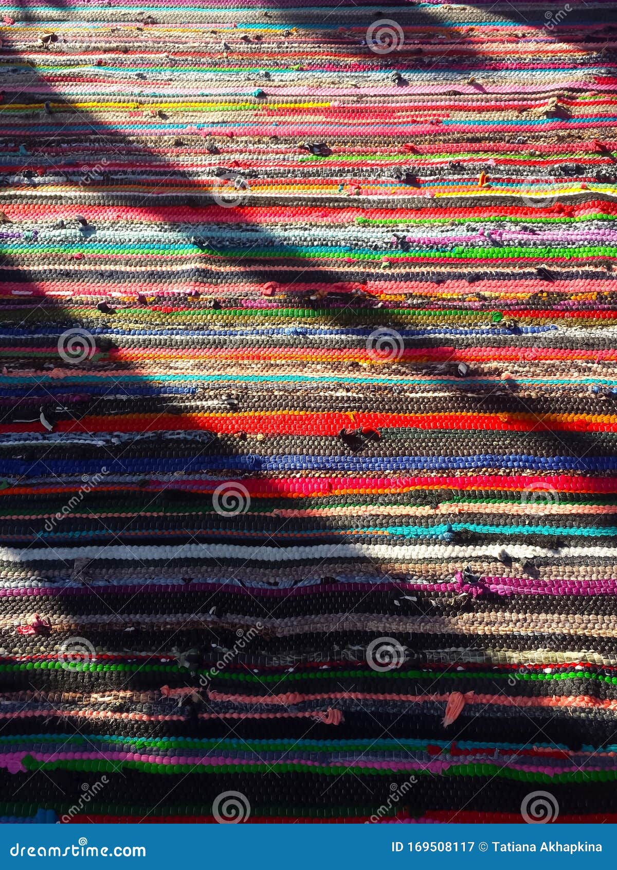Abstract Fabric Pattern at the Colorful Carpet with Sunlight Texture ...