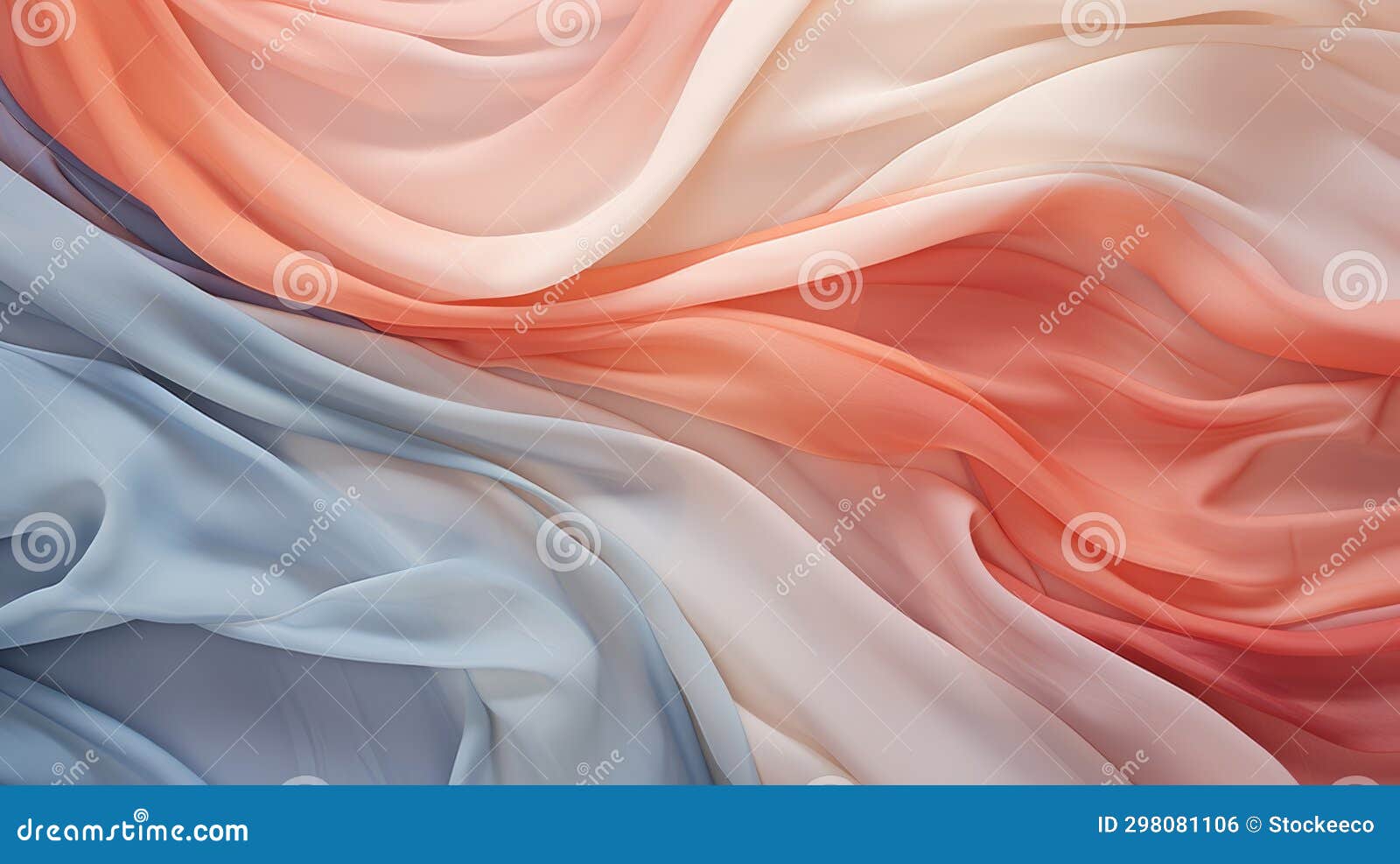 Ethereal Silk Fabrics in Realistic Tinted Colors - Hyper-realistic ...