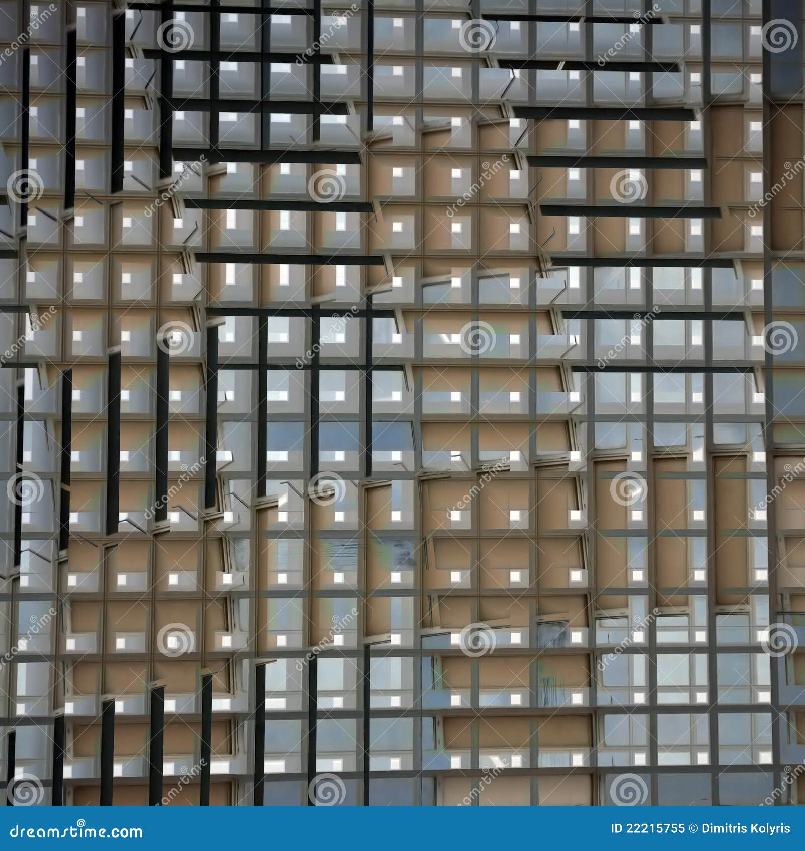 Abstract Facade Futuristic Abstraction Stock Illustration ...