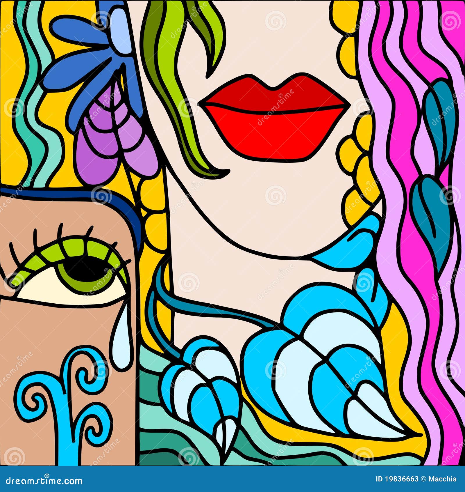 Abstract Face Stock Photos - Image: 19836663