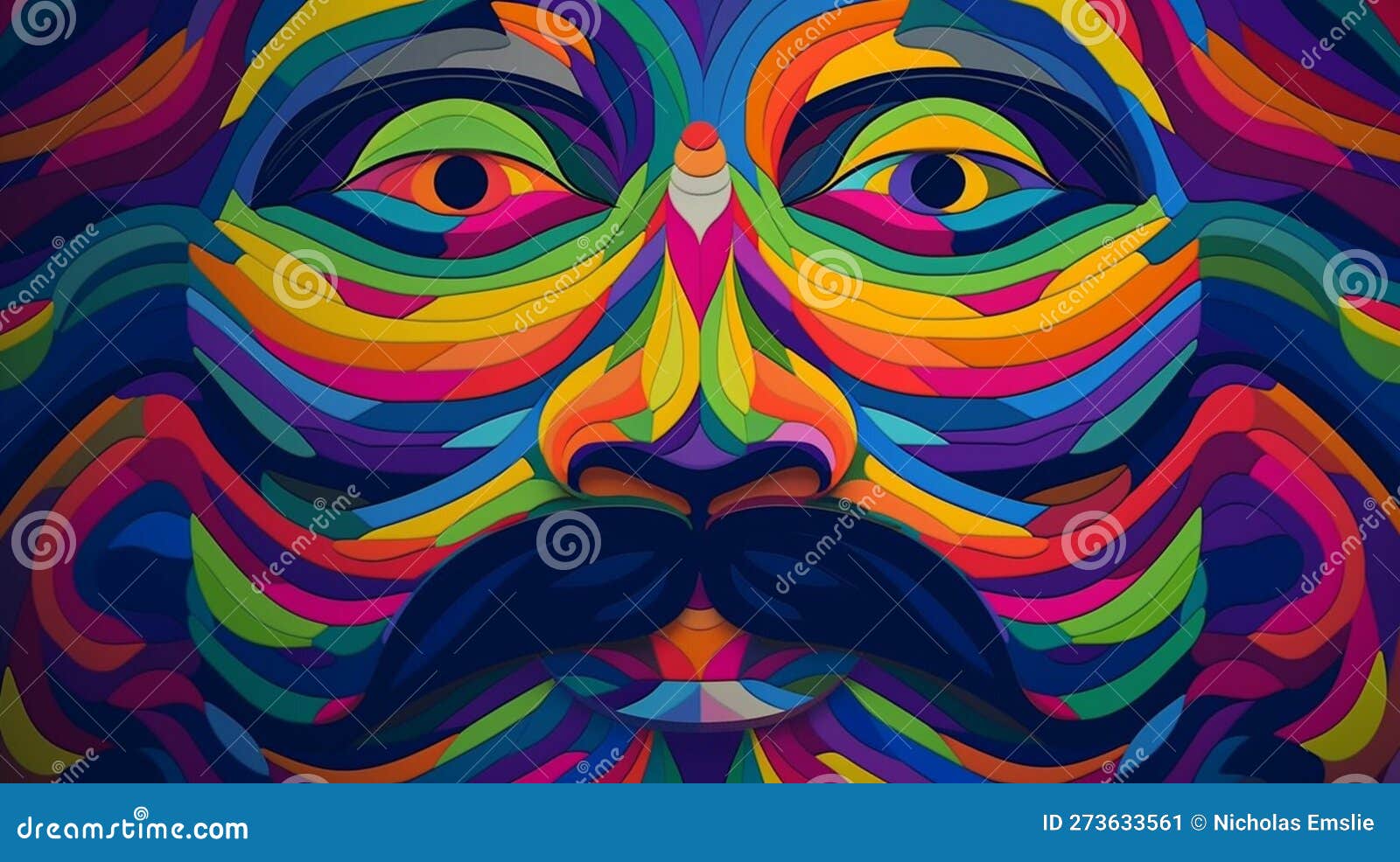 Man Face Artistic Drawing Illustration 34103168