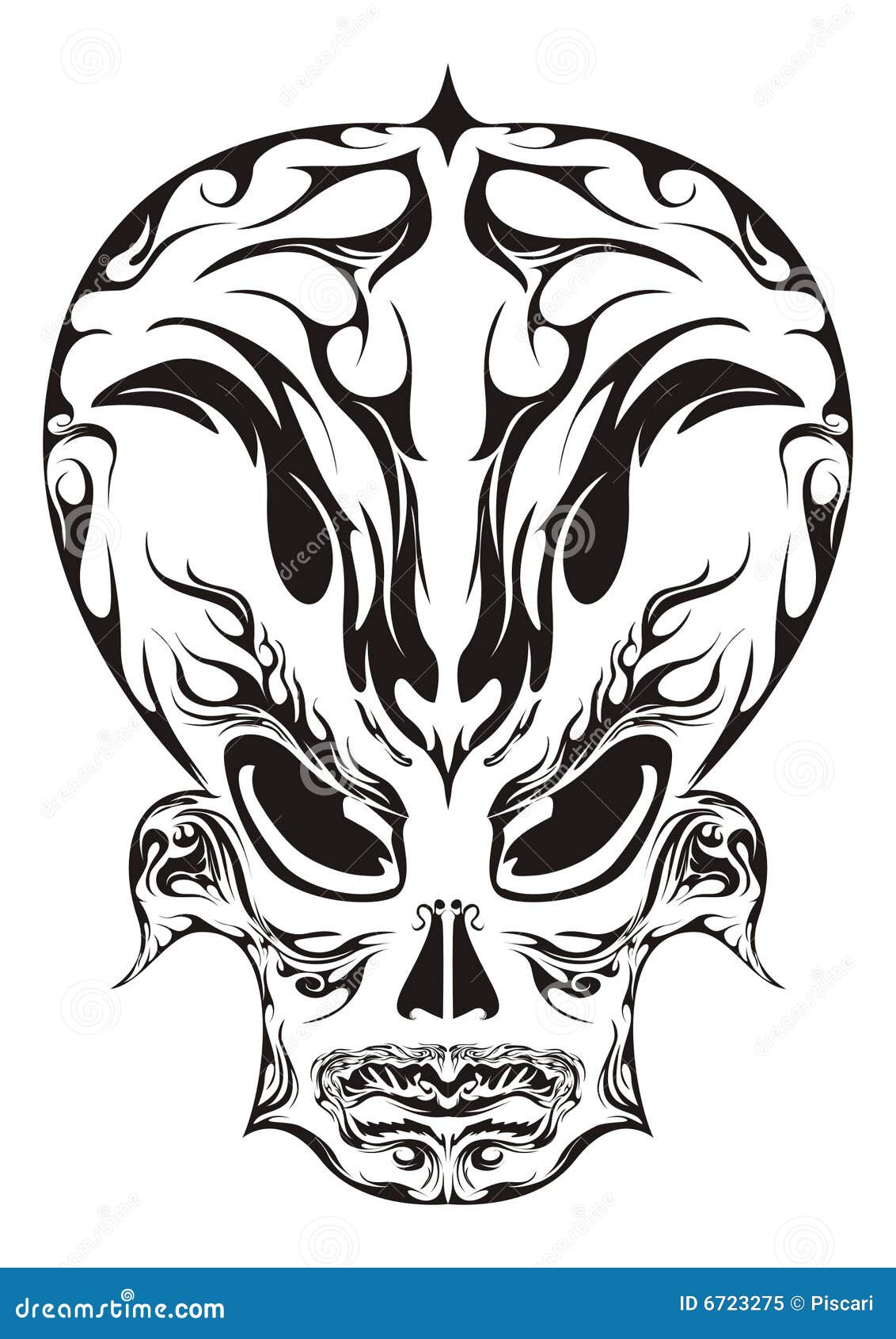 Abstract Face Design stock vector. Illustration of background - 6723275