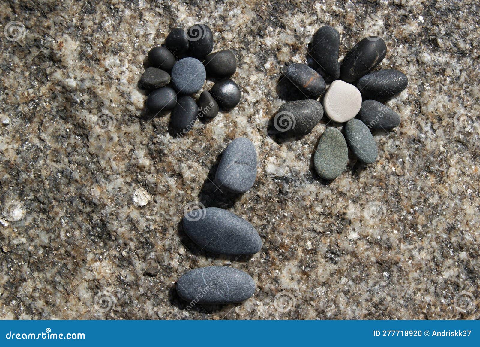 An Abstract Face Made of Different Stones. Stock Photo - Image of ...