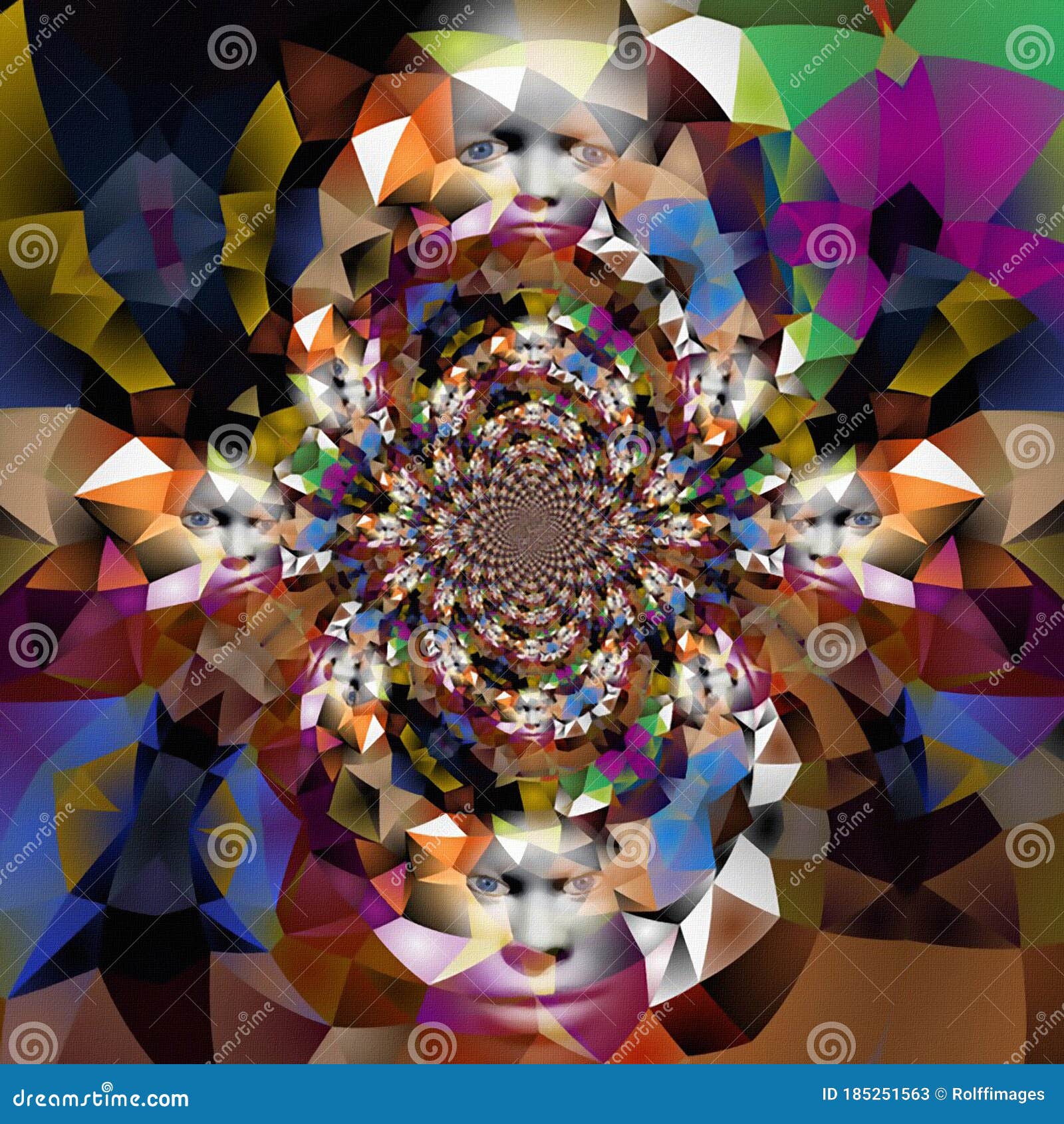 Abstract Faces. Monsters Square Emotional Face, Monsters Emoticons ...