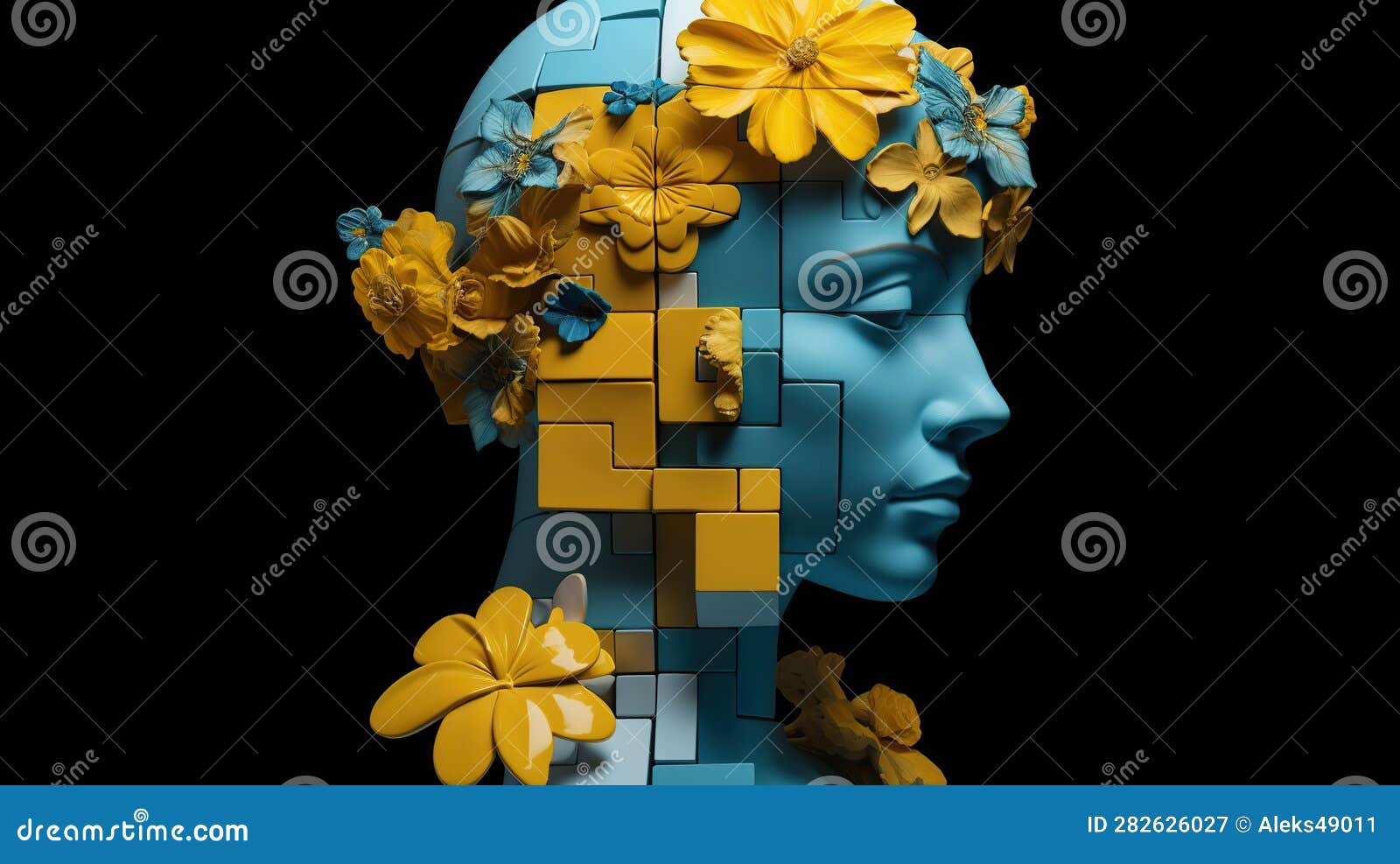 Abstract Faces of People.Stone Sculptures. Art Design Puzzles ...