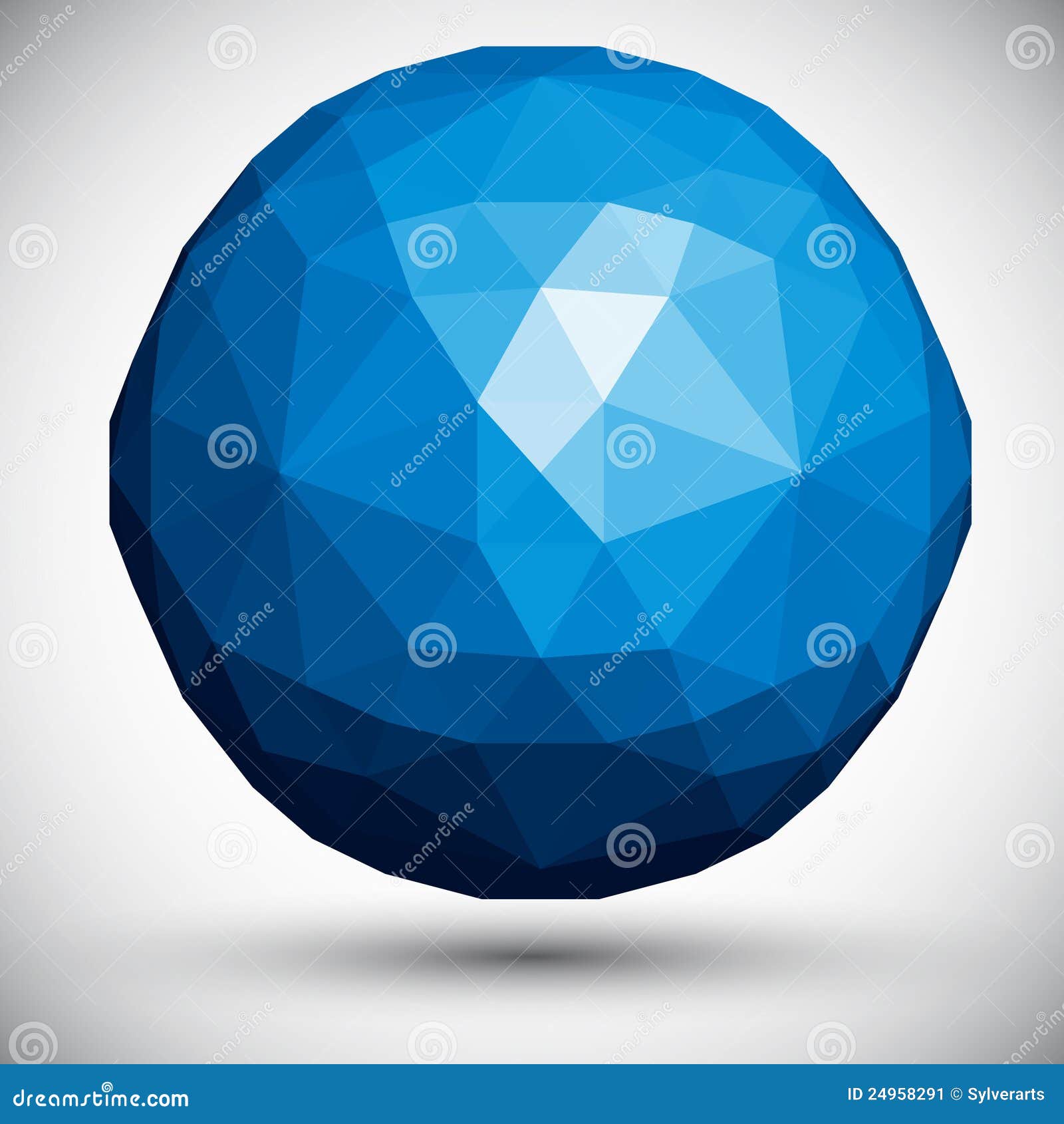 Abstract faceted sphere. stock vector. Illustration of mesh - 24958291