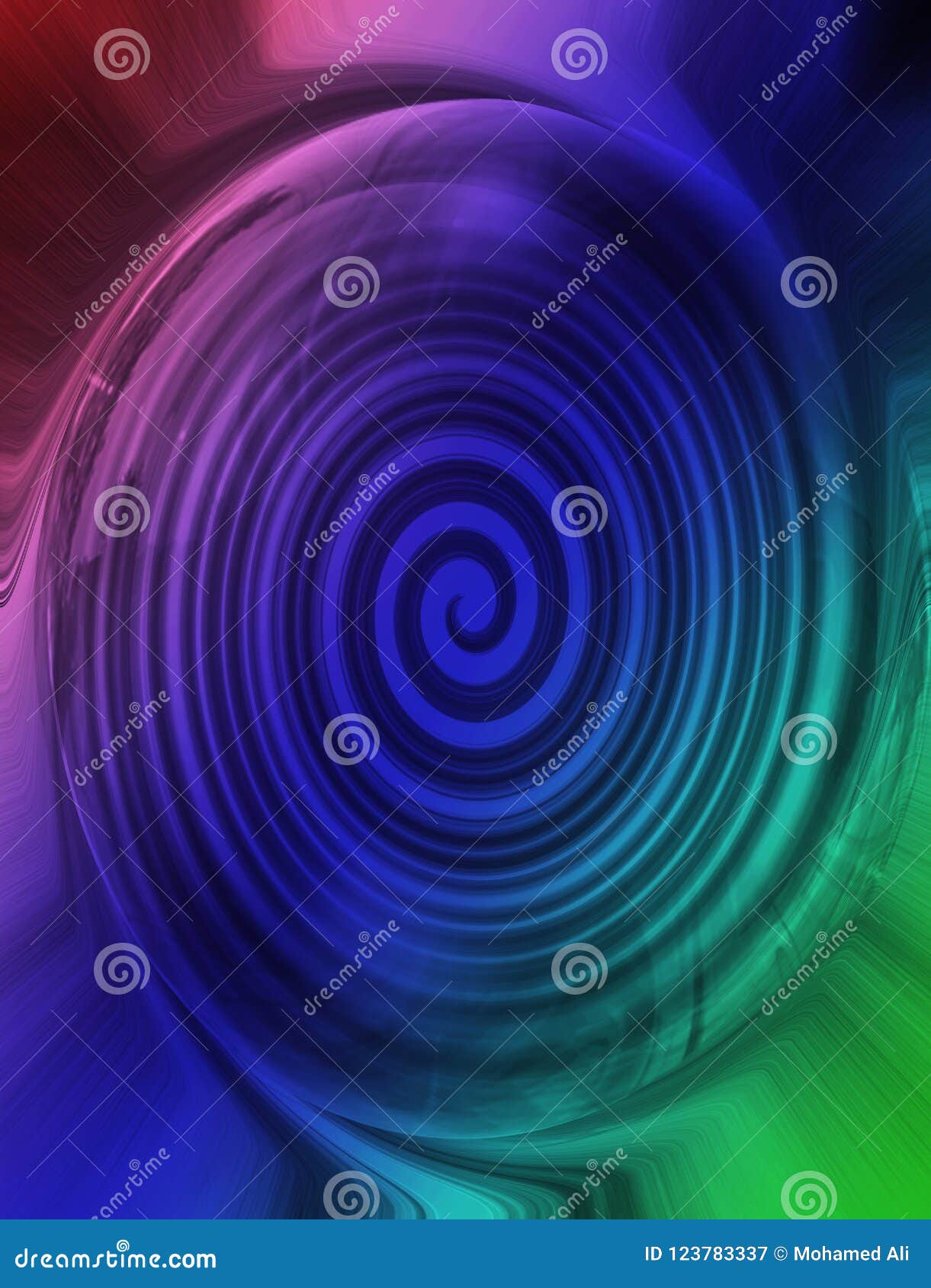 Abstract Fade In Colorful Sphere Loop Stock Illustration - Illustration ...