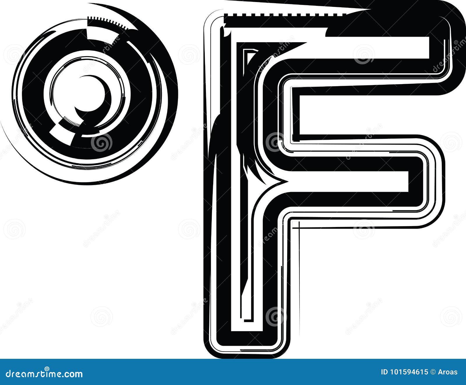 Abstract Fahrenheit Symbol stock vector. Illustration of barometer ...