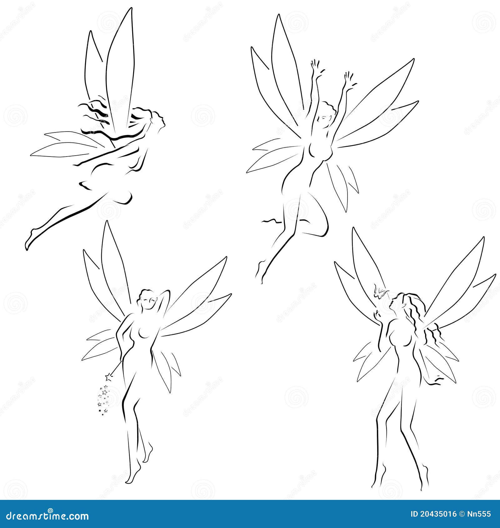 Abstract fairies stock vector. Illustration of beauty - 20435016