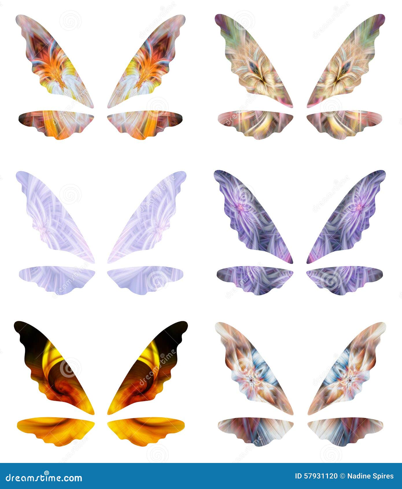 Abstract fairy wings stock illustration. Illustration of segmented ...