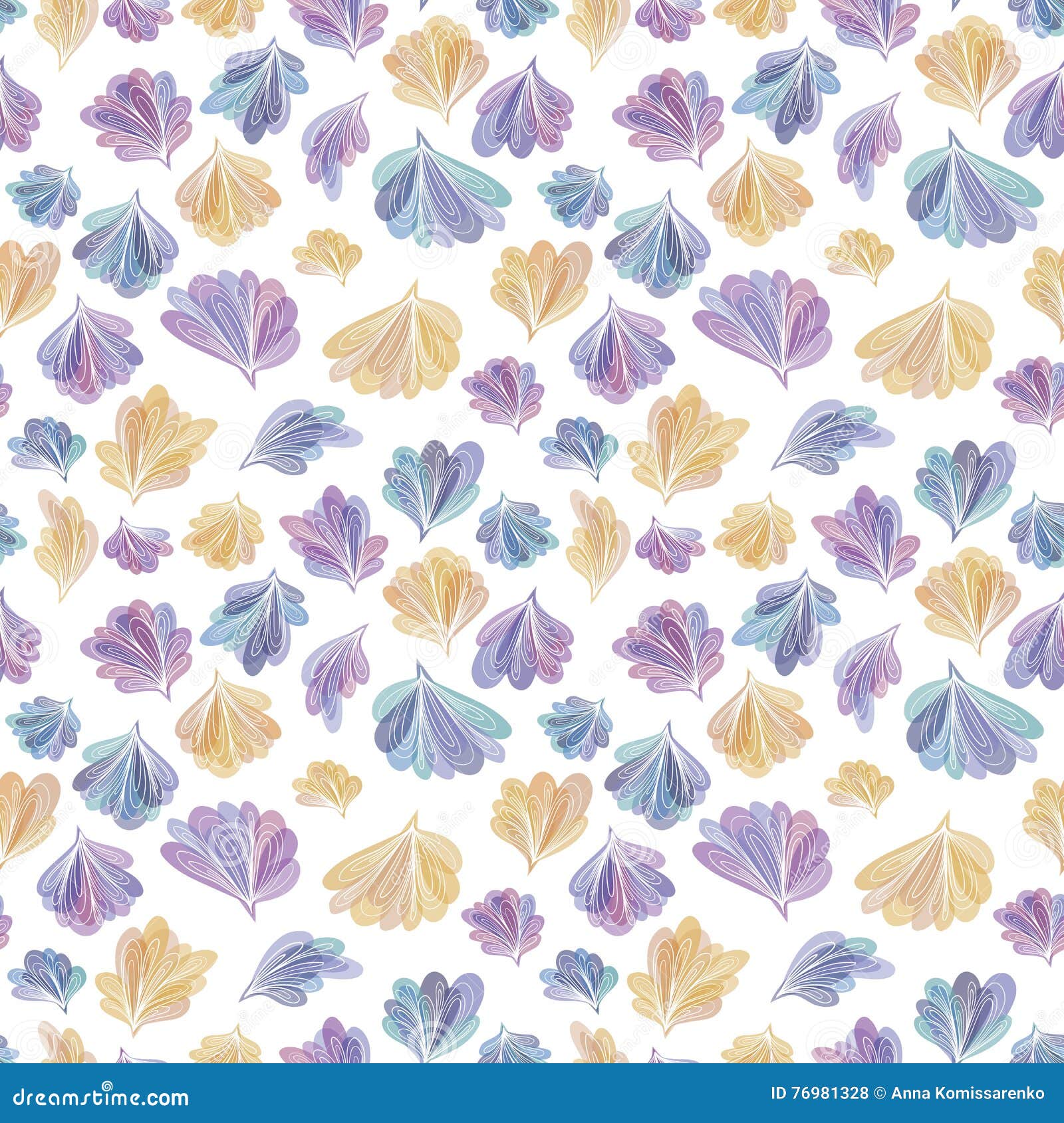 Abstract Fall Leaves Vector Pattern Stock Vector - Illustration of ...