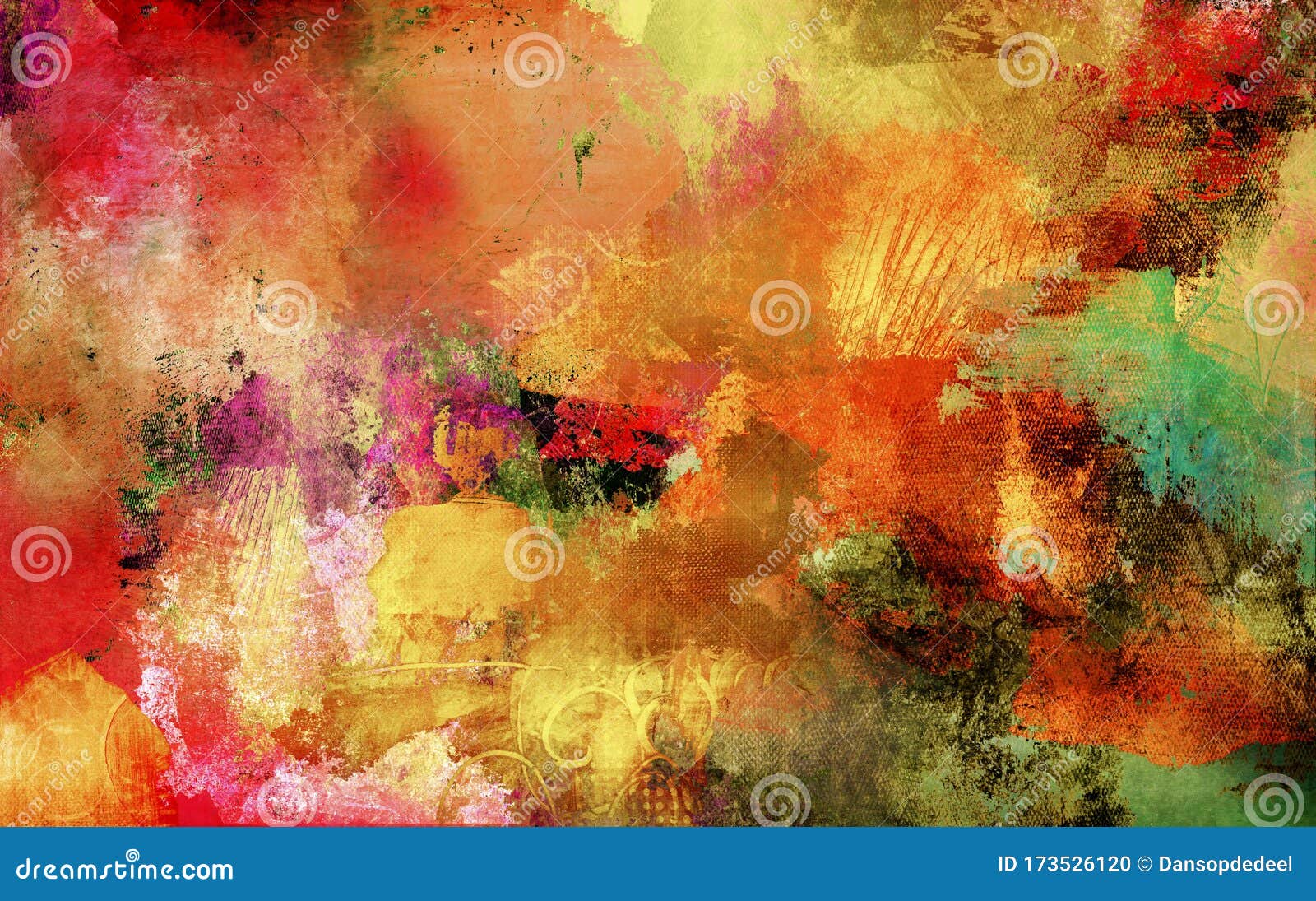 Abstract Fall Paint Textures Background Stock Illustration ...