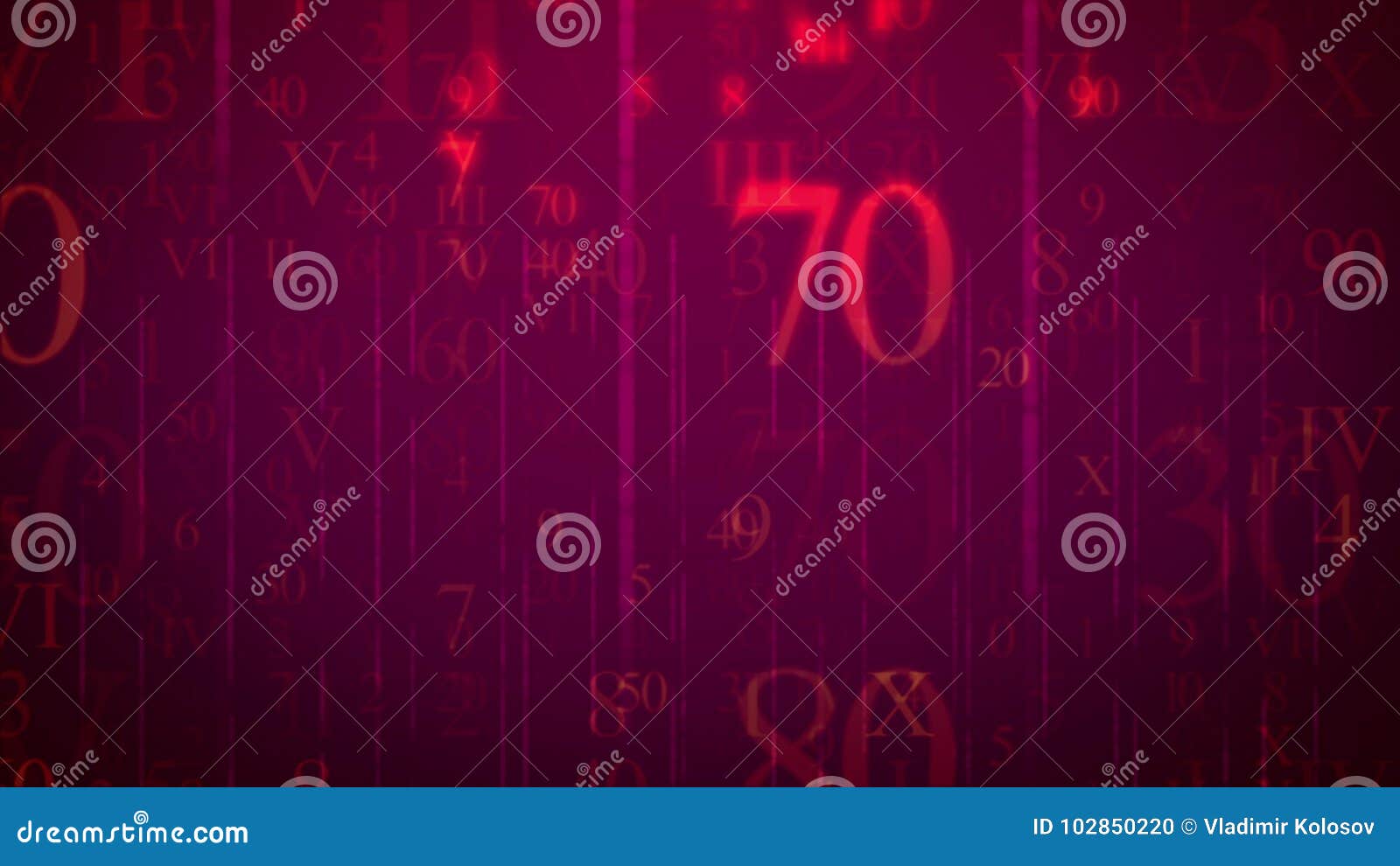 Abstract Falling Numbers Illustration Stock Illustration - Illustration ...