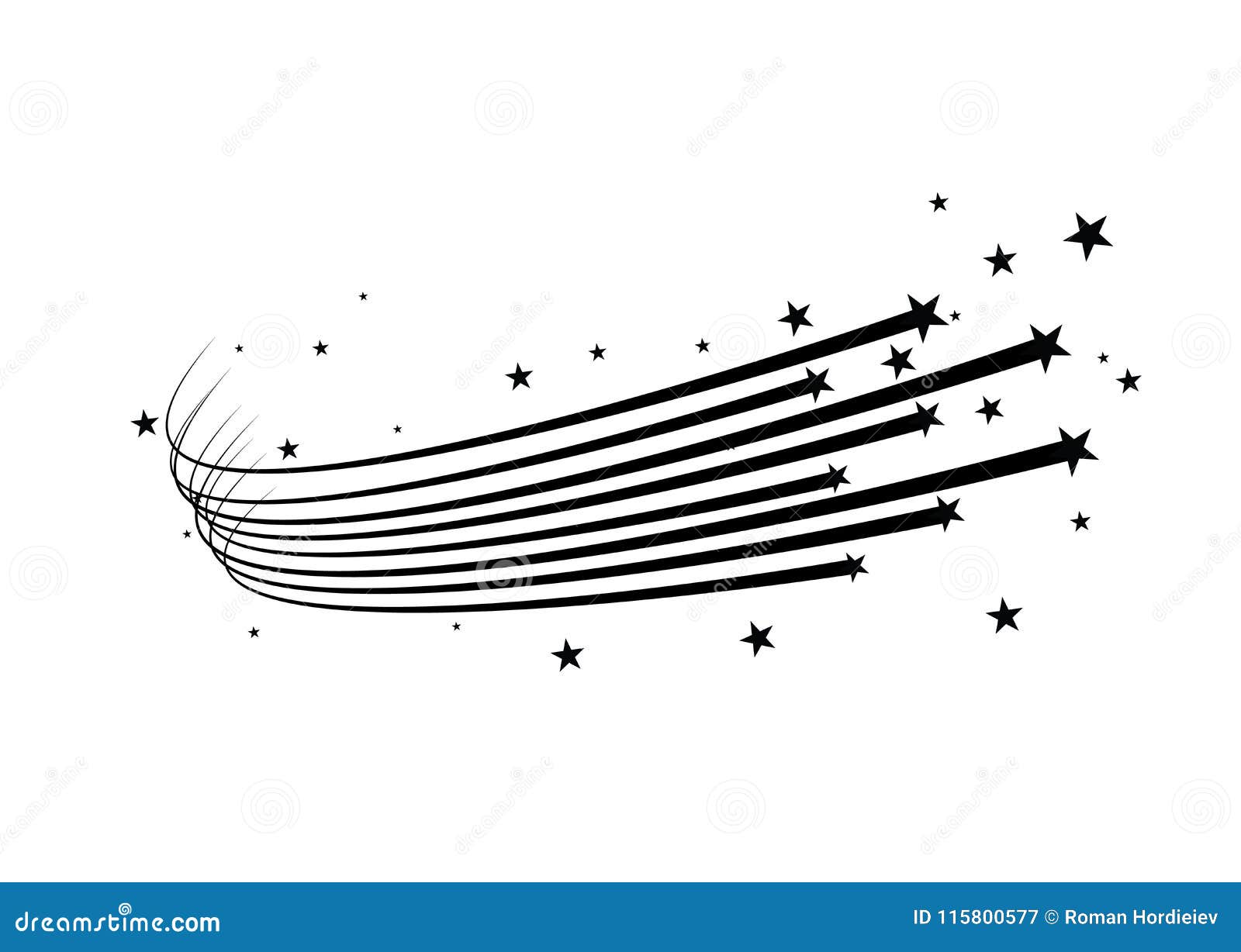 Abstract Falling Star Vector - Black Shooting Star with Elegant Star ... Abstract Falling Star Vector - Black Shooting Star with Elegant Star ...