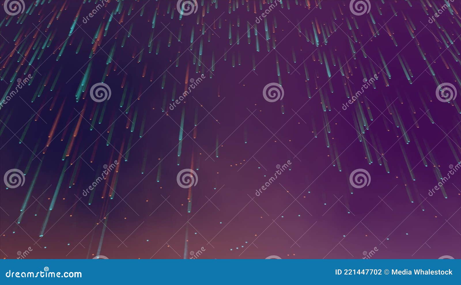 Abstract Falling Stars and Lights on Beautiful Purple Background ...