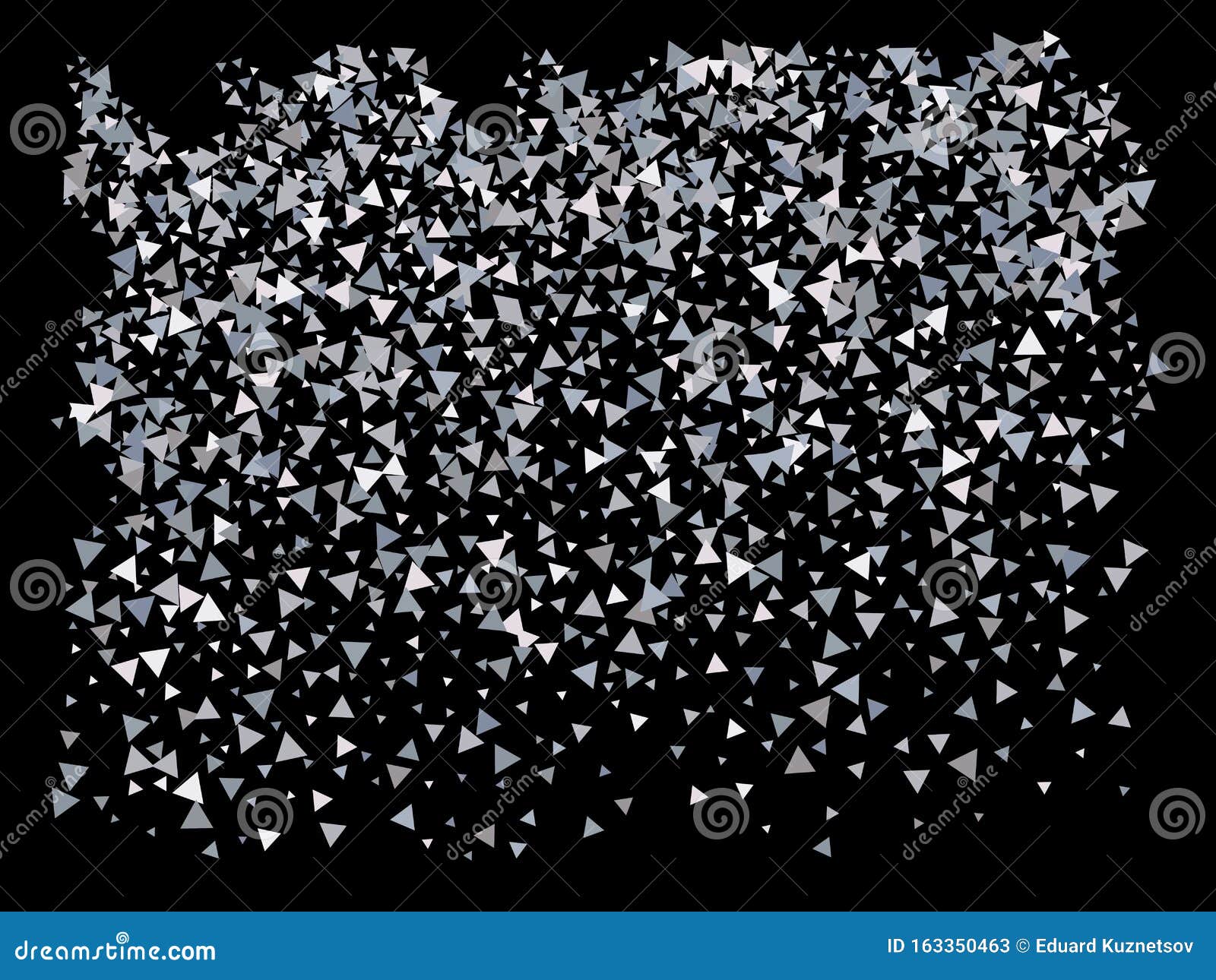 Abstract Falling Triangles for Holidays Stock Illustration ...