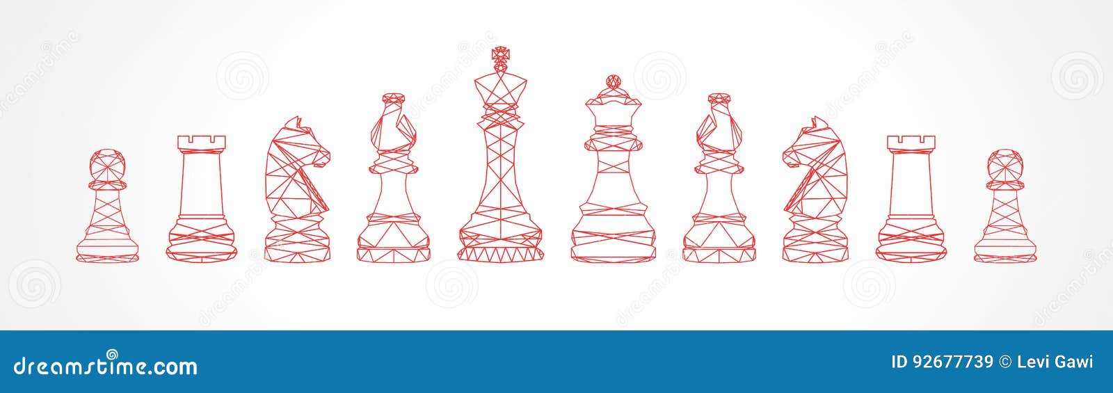 The Abstract Family of Chess Stock Illustration - Illustration of horse ...