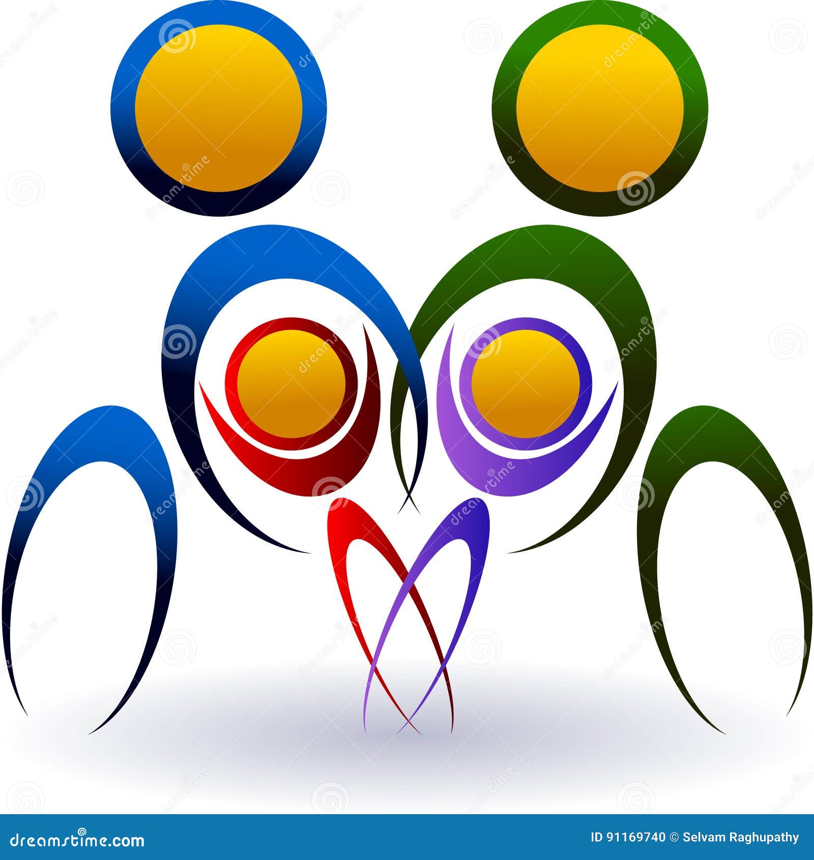 Abstract family stock vector. Illustration of baby, guarantee - 91169740