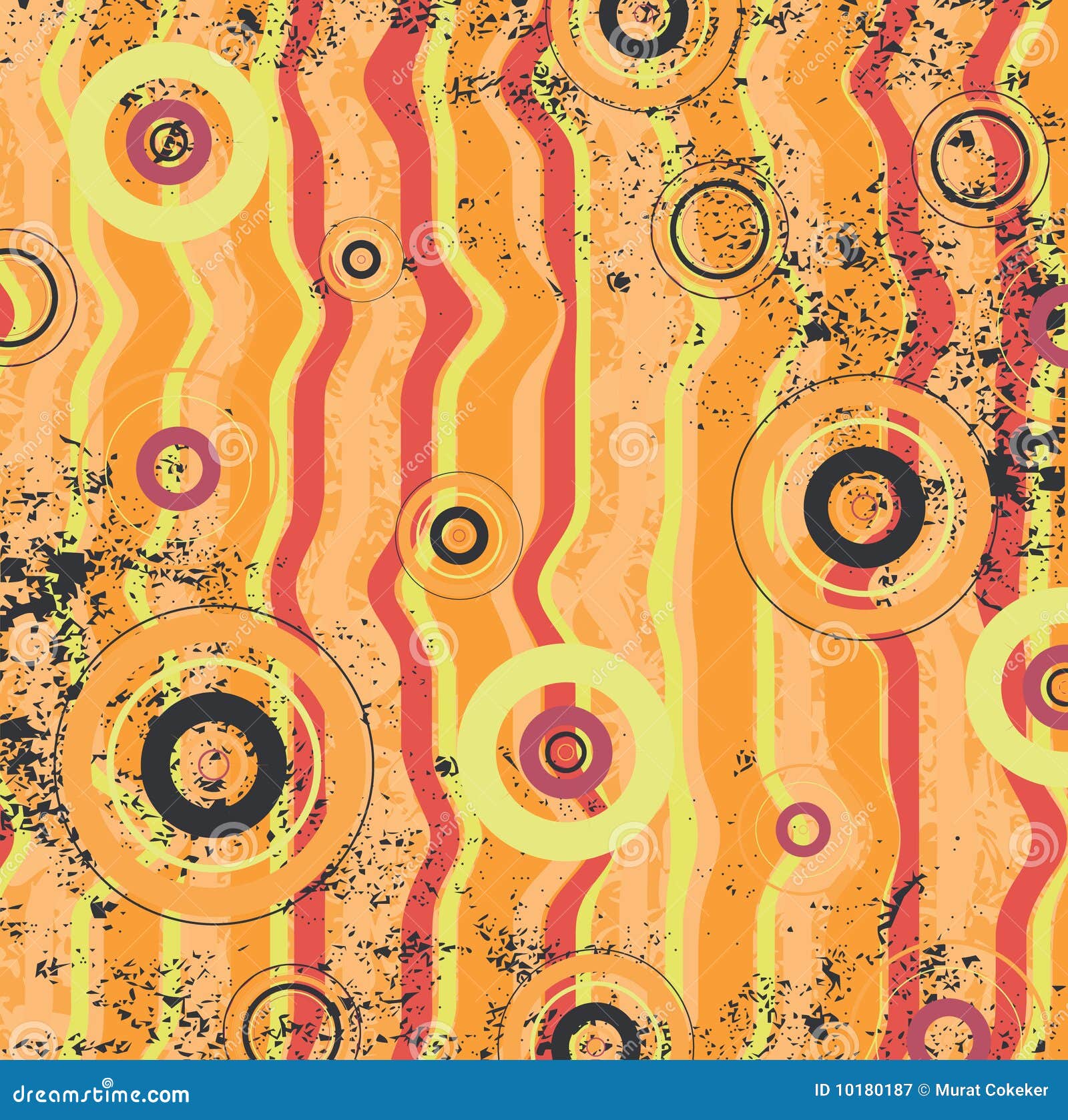 Abstract Fancy Circular Illustration Design Raster Stock Vector ...