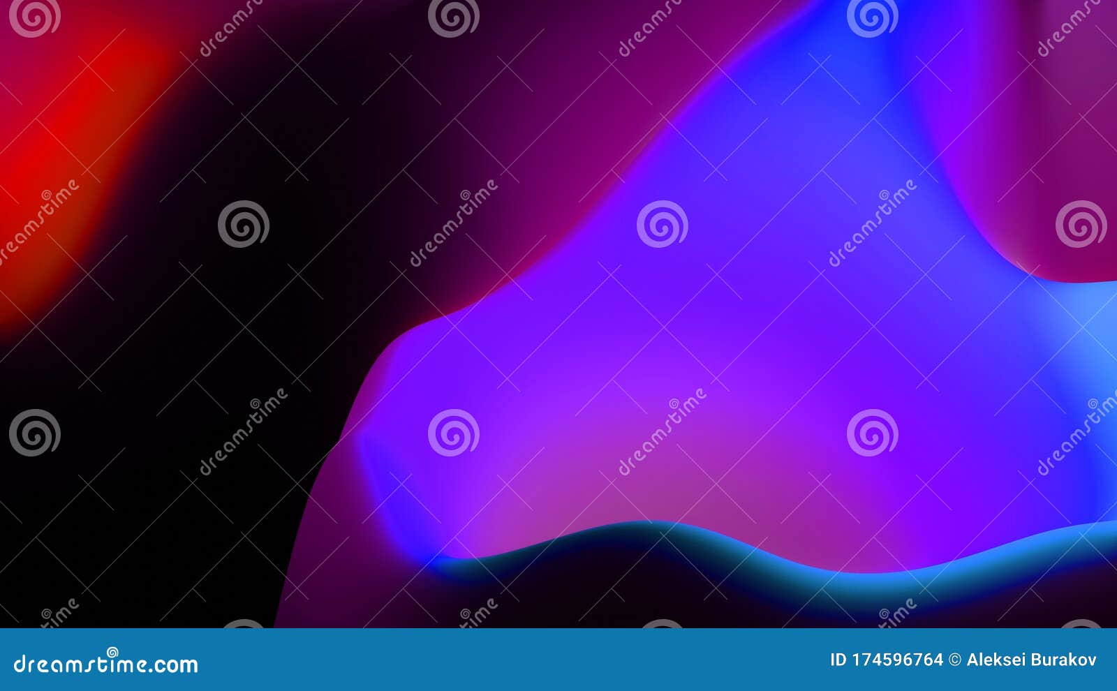 Abstract Fantastic Background, Liquid Gradient of Paint with Internal ...