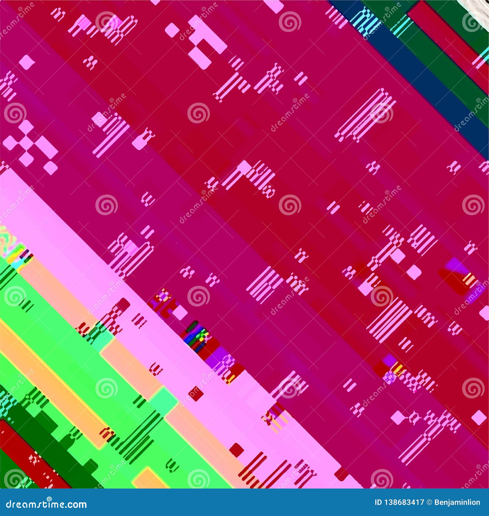 Diagonal Glitched Background Stock Vector - Illustration of error ...