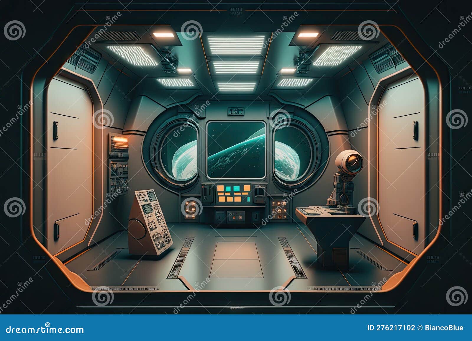 Abstract Fantastic Outer Space of Metal Gate Security Control System ...