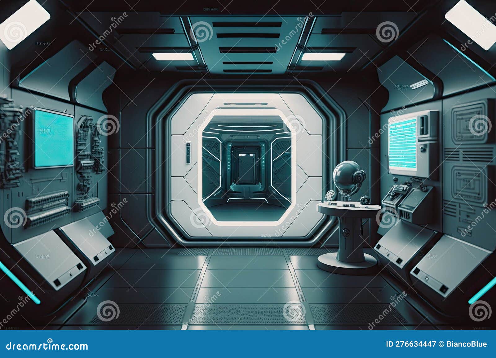 Abstract Fantastic Outer Space of Metal Gate Security Control System ...